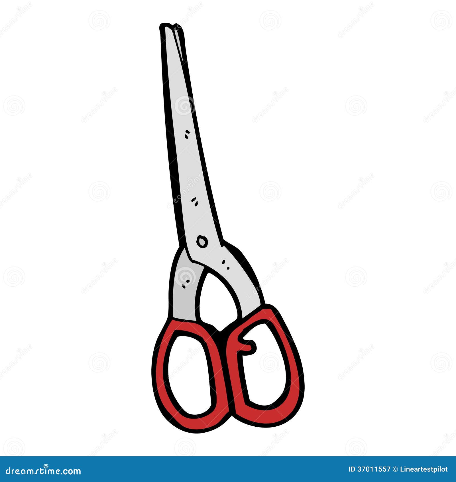 Cartoon scissors stock vector. Illustration of traditional - 37011557