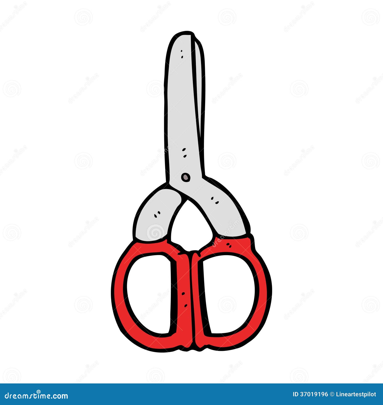 Cartoon scissors stock vector. Illustration of scissors - 37019196