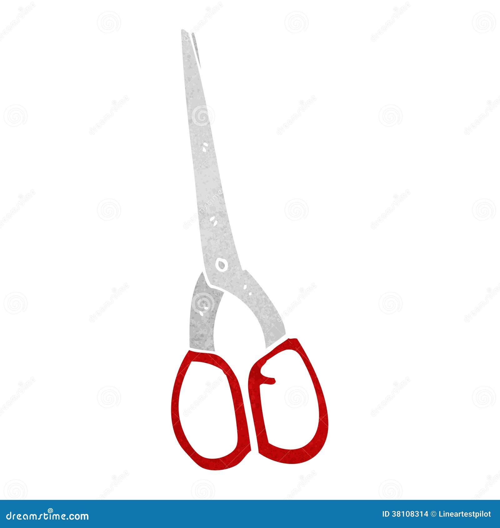 Cartoon scissors stock illustration. Illustration of drawn - 38108314