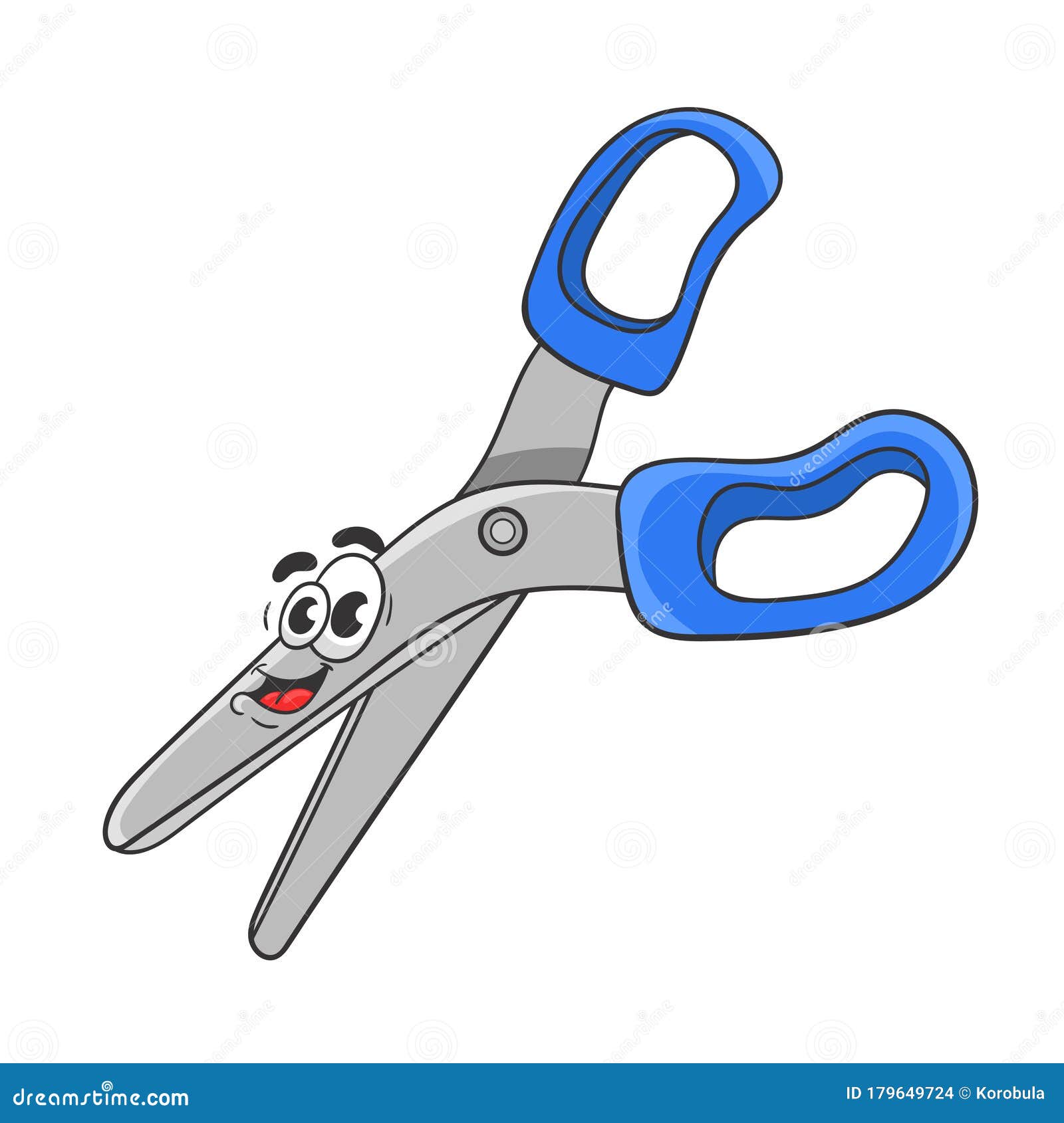 Cartoon Scissors, Vector Illustration Stock Vector - Illustration of ...
