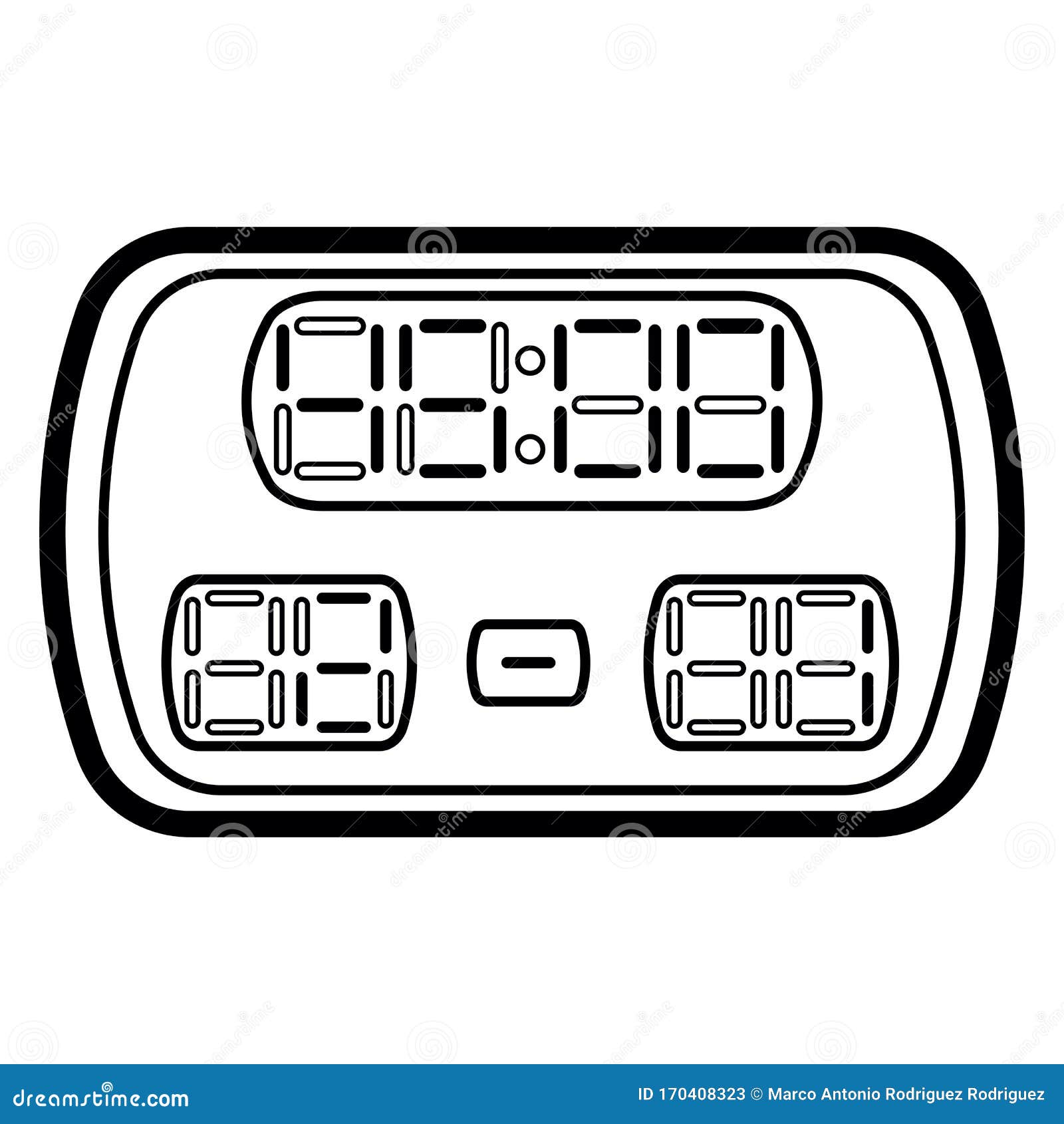 Cartoon Scoreboard Isoladed on White Background Stock Illustration ...
