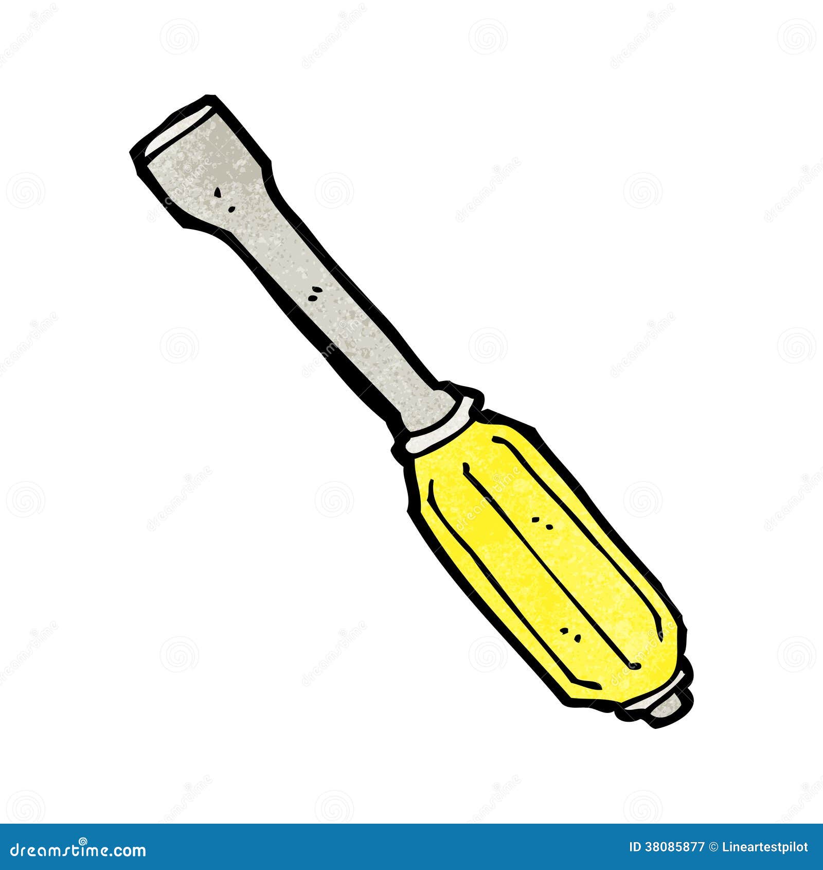 Cartoon screwdriver stock vector. Illustration of funny - 38085877