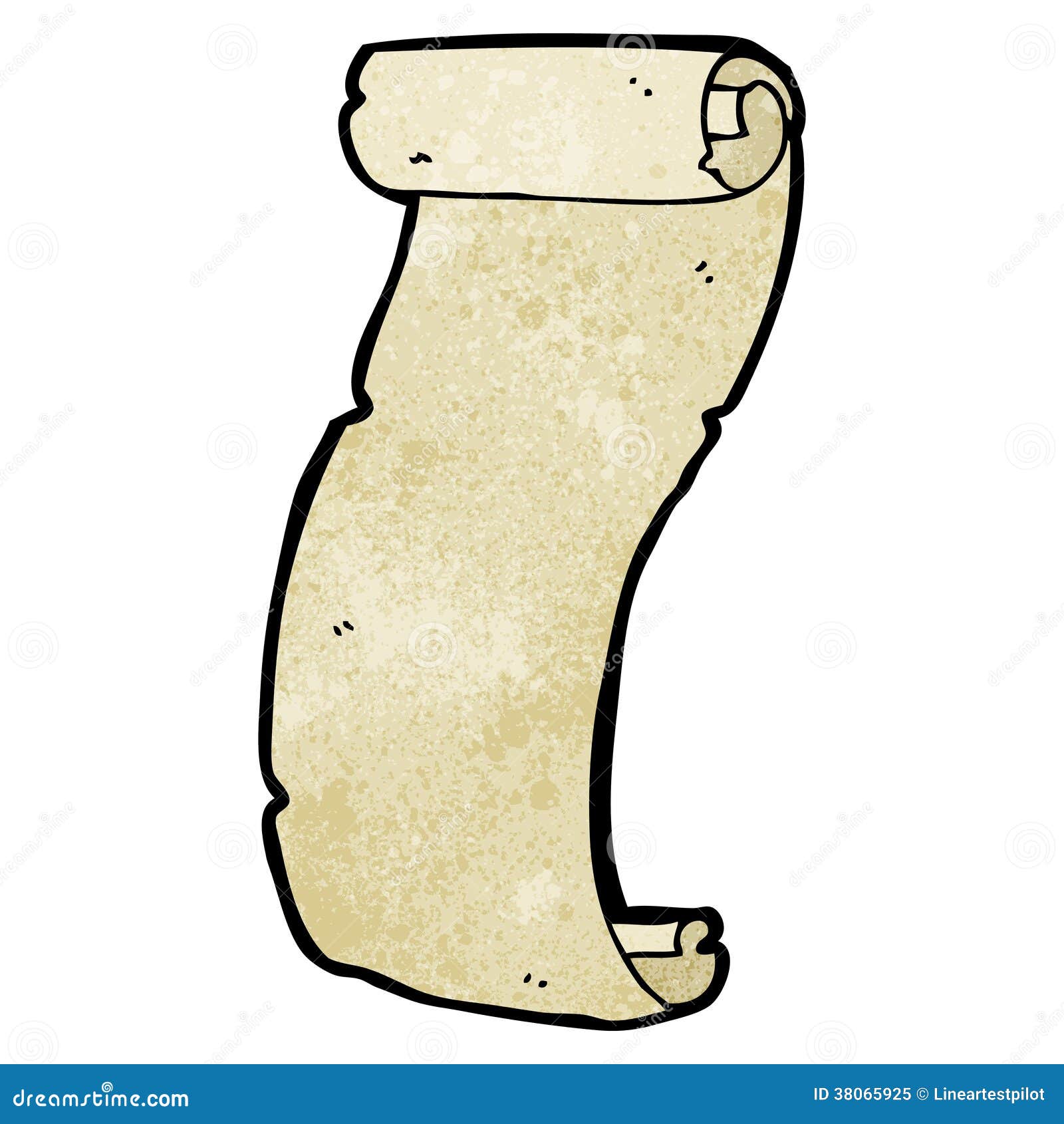 Cartoon scroll stock vector. Illustration of character - 38065925