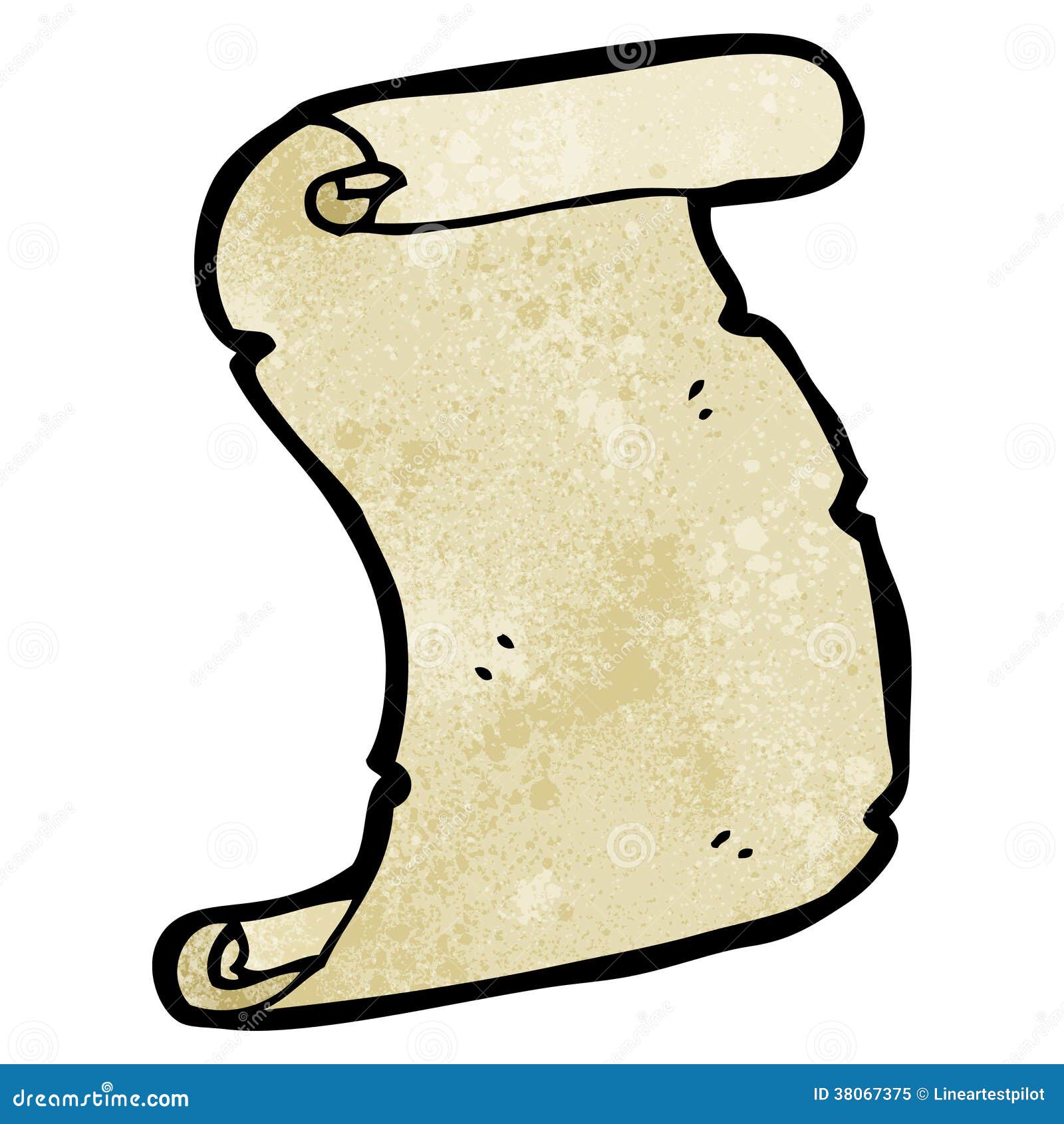 Cartoon scroll stock vector. Illustration of retro, cute - 38067375