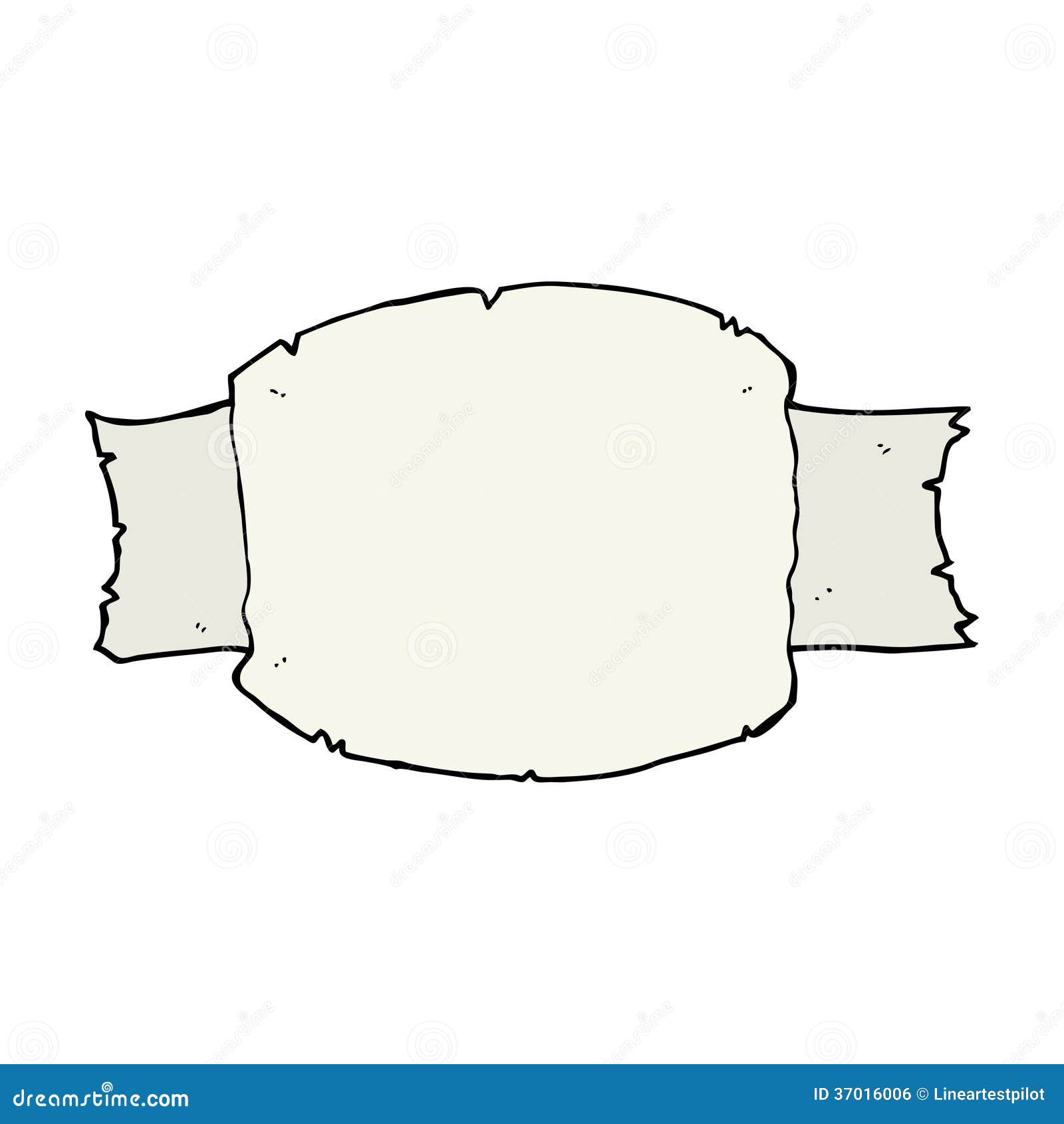 Cartoon Scroll Banner Vector Illustration | CartoonDealer.com #37016006