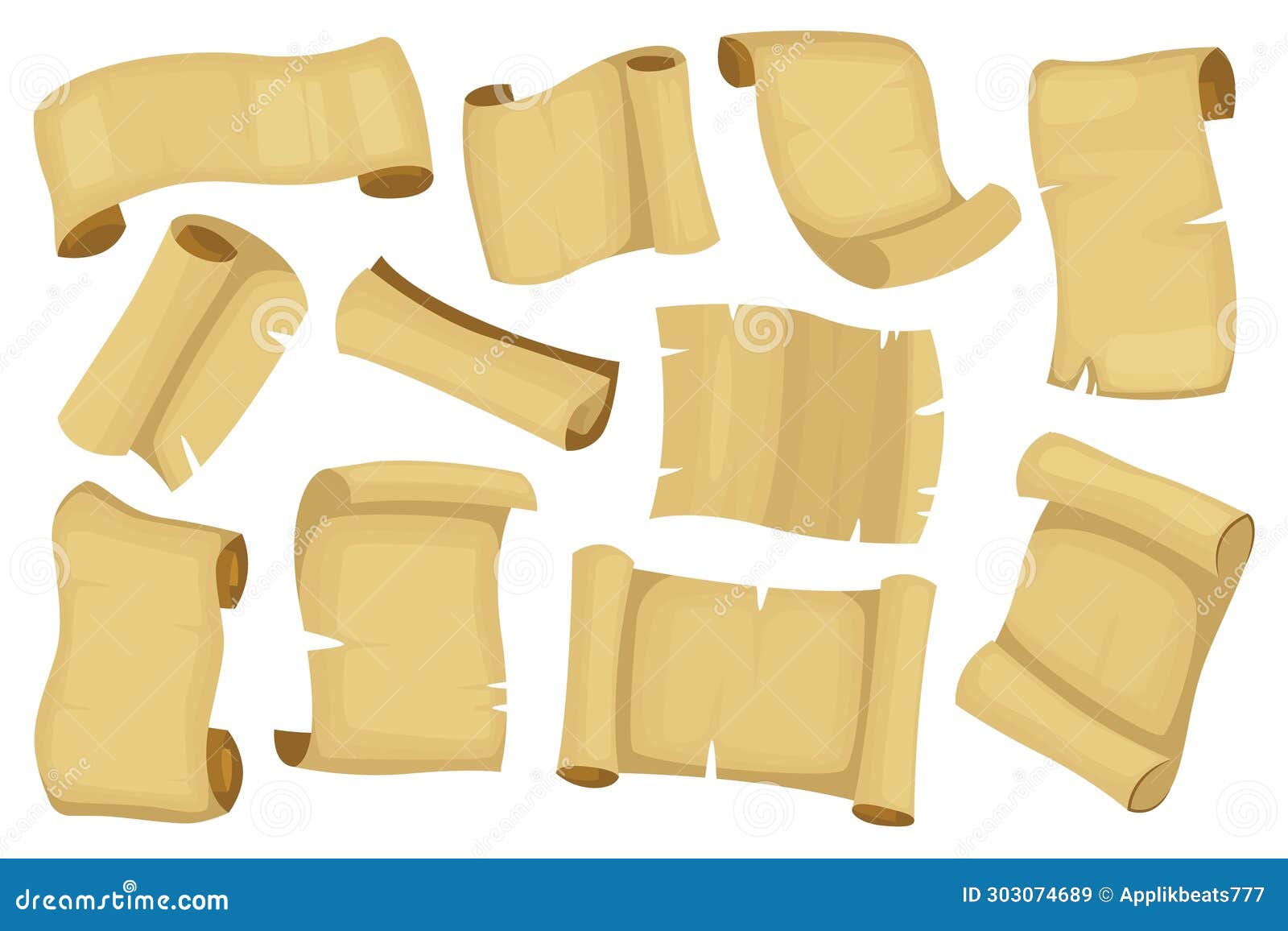 Scrolls Medieval Library Royalty-Free Illustration | CartoonDealer.com ...