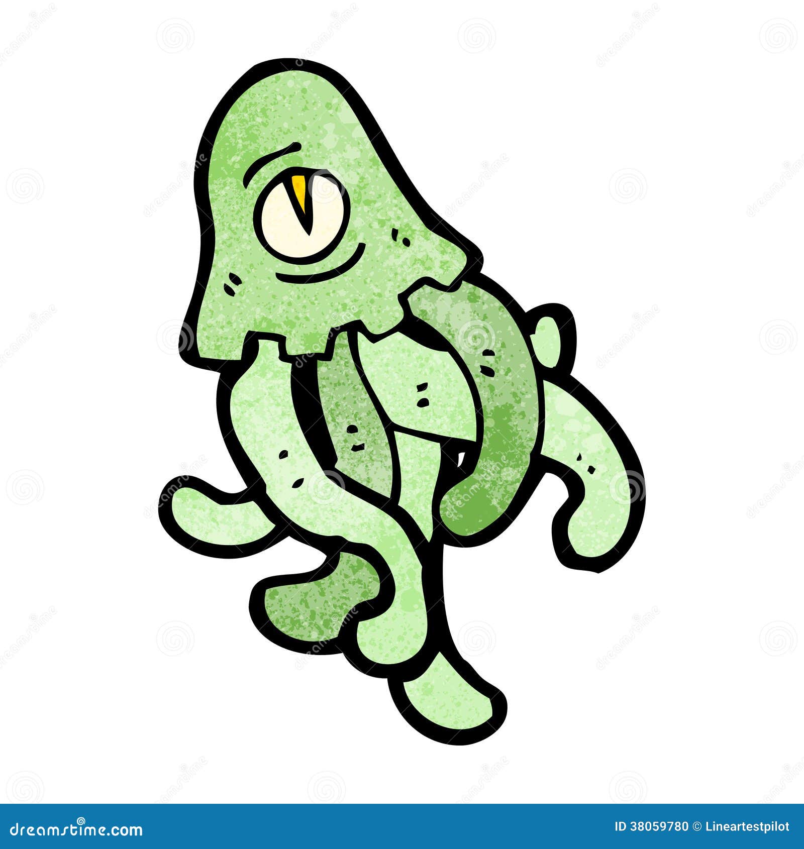 Cartoon sea monster stock vector. Illustration of giant - 38059780