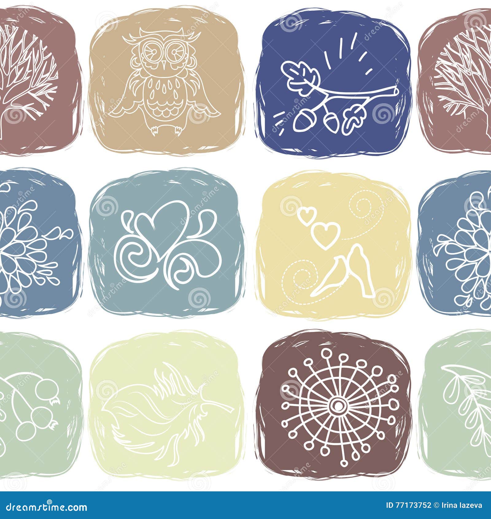 Cartoon Seamless Pattern for Cute Wallpapers Stock Vector ...