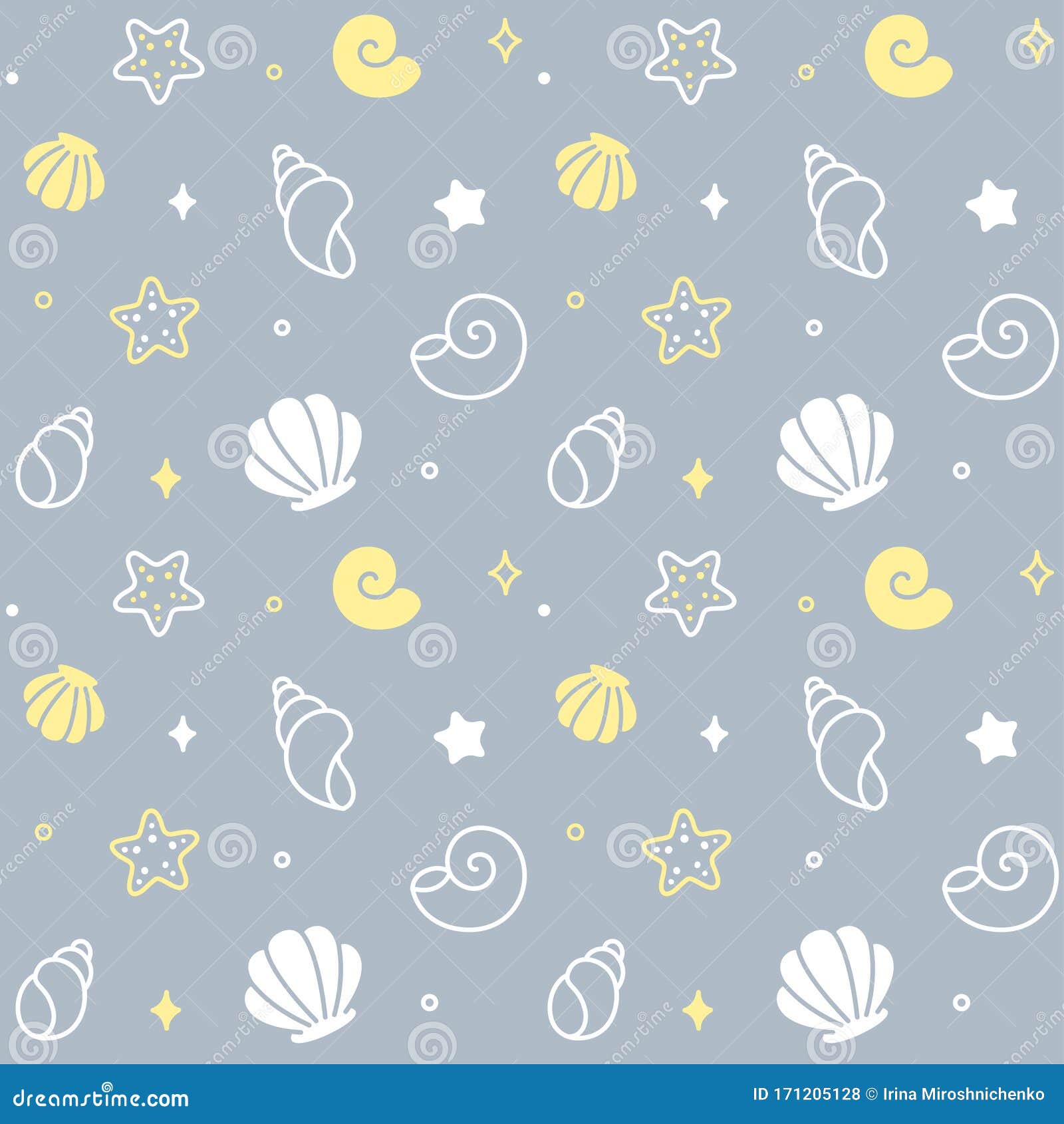 Cartoon Seashell With A Pearl. Seashell. Vector Illustration Of A Clam ...