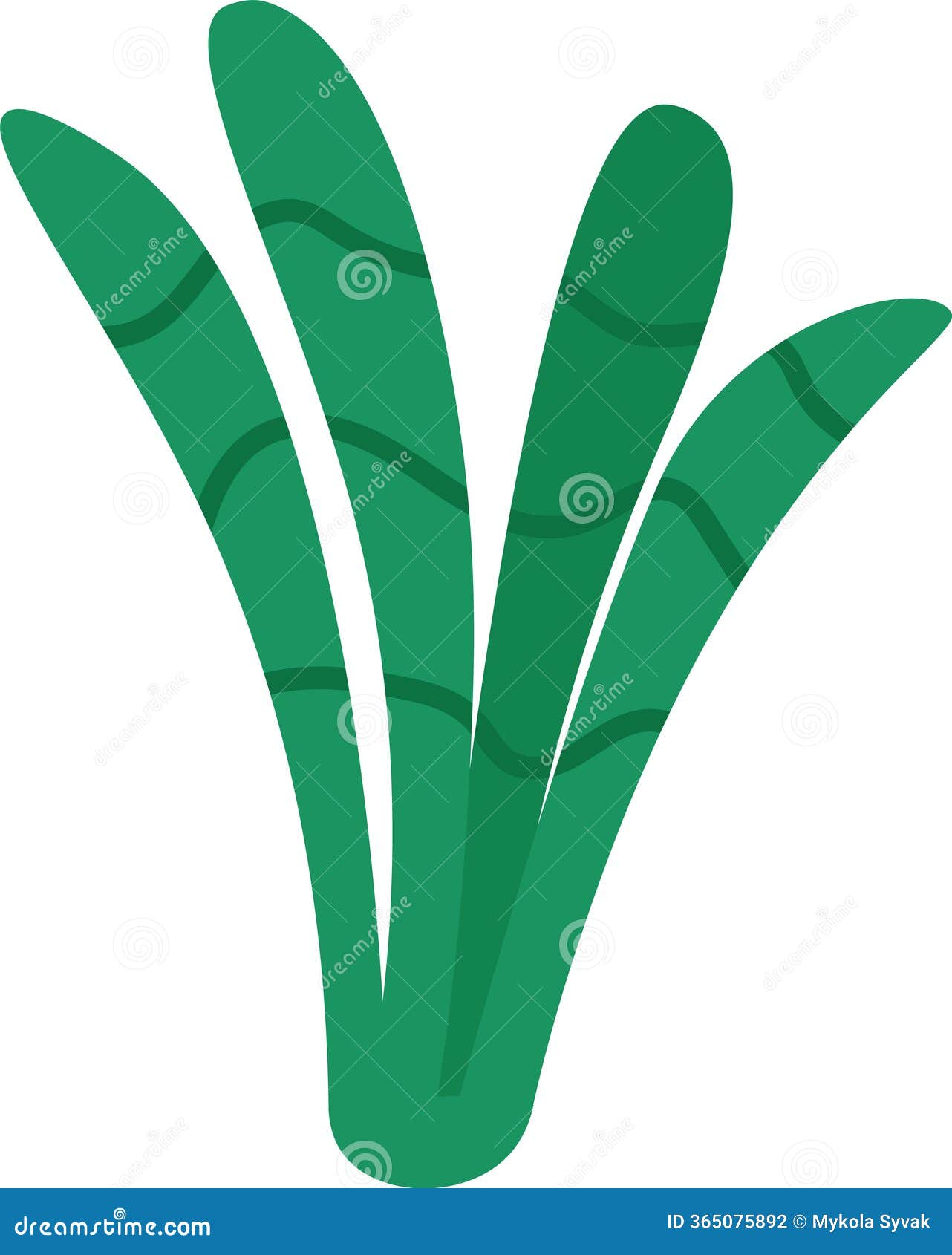 Seaweed Plant Symbol Cartoon Illustration Vector | CartoonDealer.com ...
