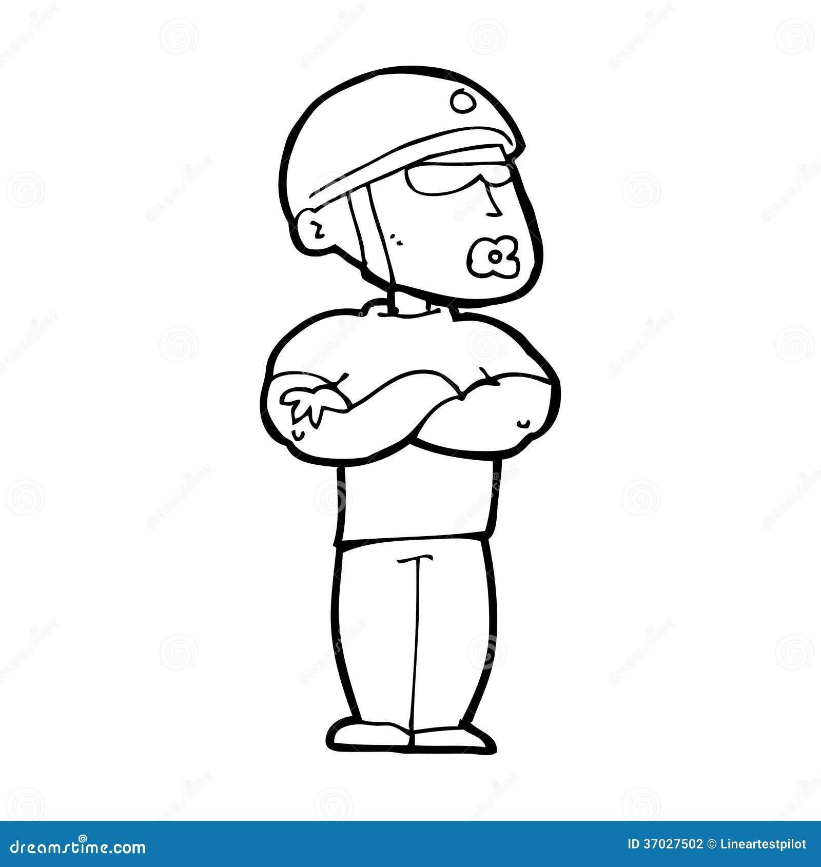 Security Guard Colouring Pages Sketch Coloring Page
