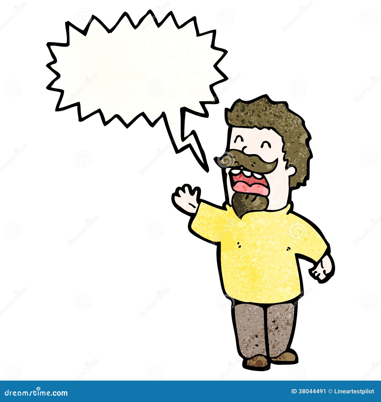 Cartoon Self Important Man Talking Stock Vector - Illustration of ...