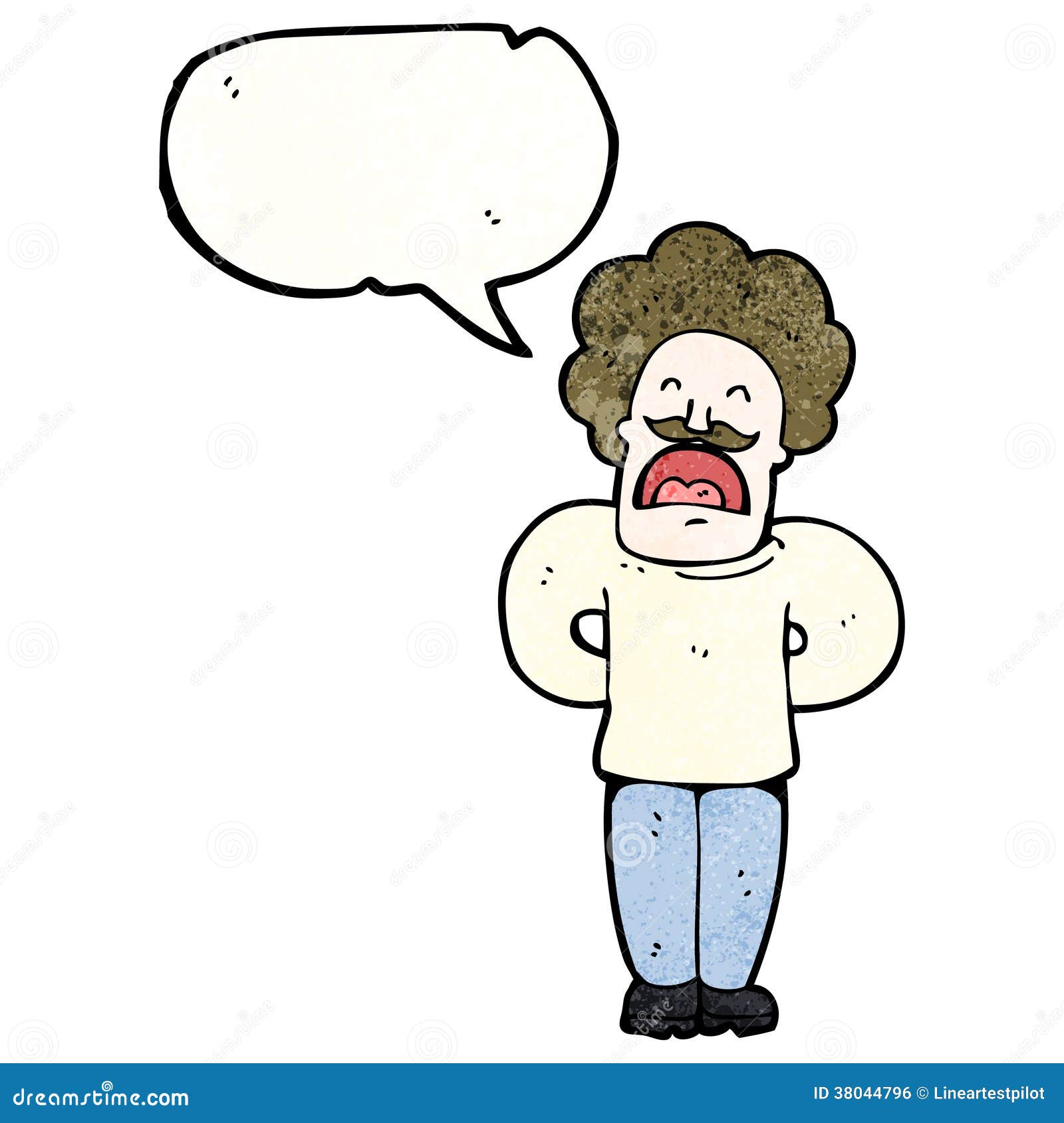 Cartoon Self Important Man Talking Stock Vector - Illustration of ...