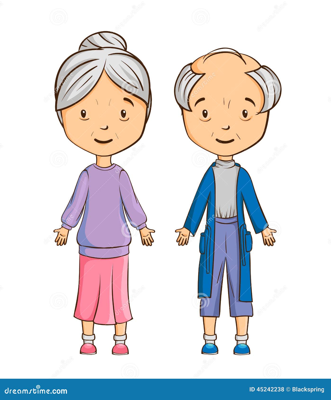 Cartoon Senior Man And Senior Woman Doing Ab Wheel Rollout Exercise ... Cartoon Senior Man And Senior Woman Doing Ab Wheel Rollout Exercise ...