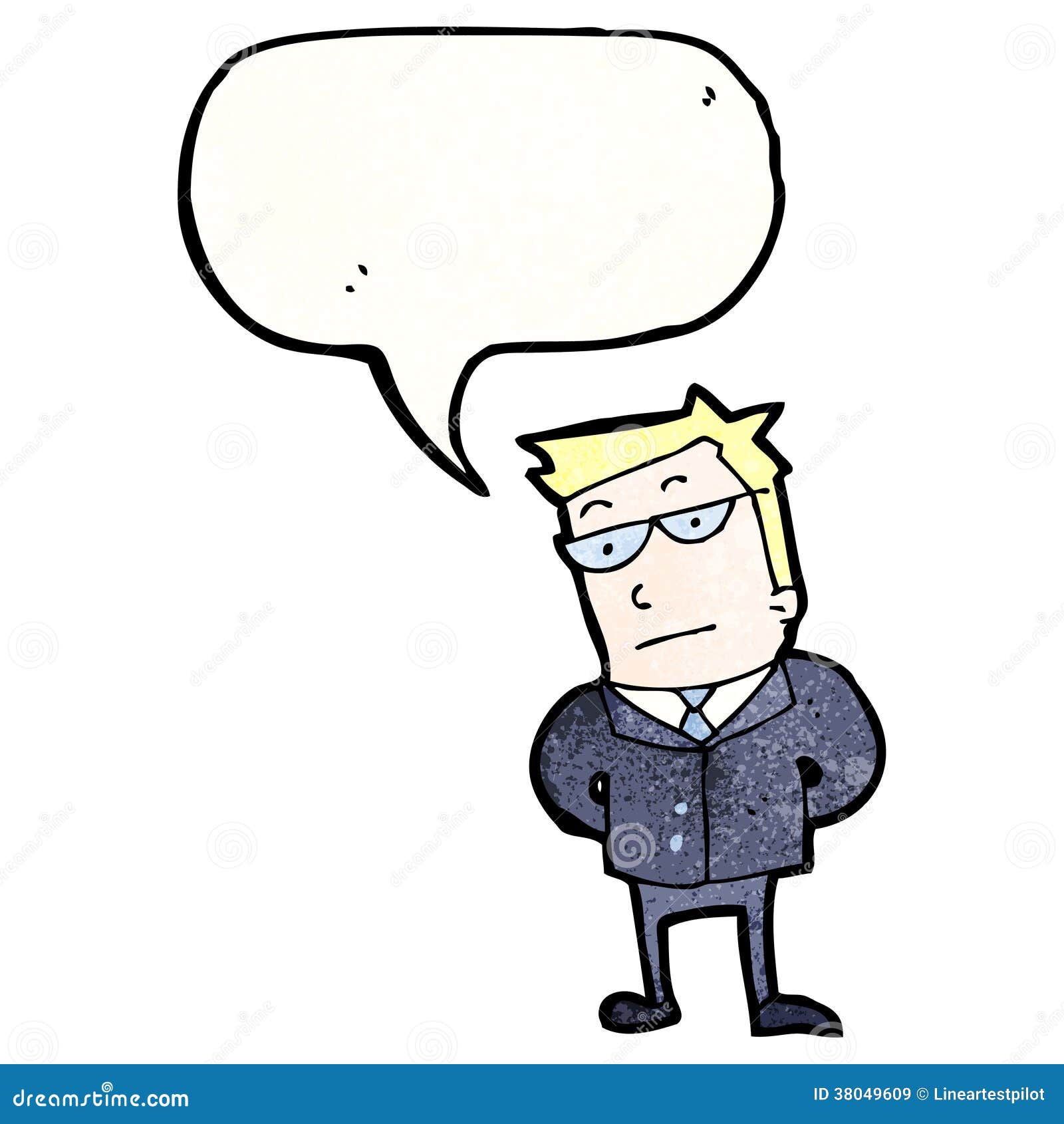 Cartoon Sensible Businessman Stock Vector - Illustration of silly ...