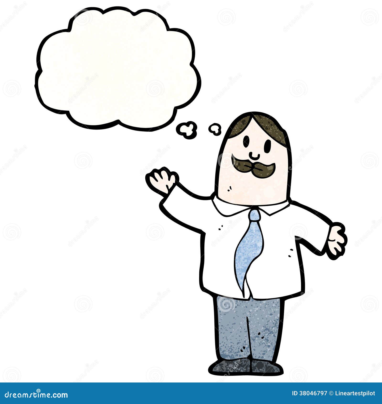 Cartoon sensible man stock vector. Illustration of retro - 38046797