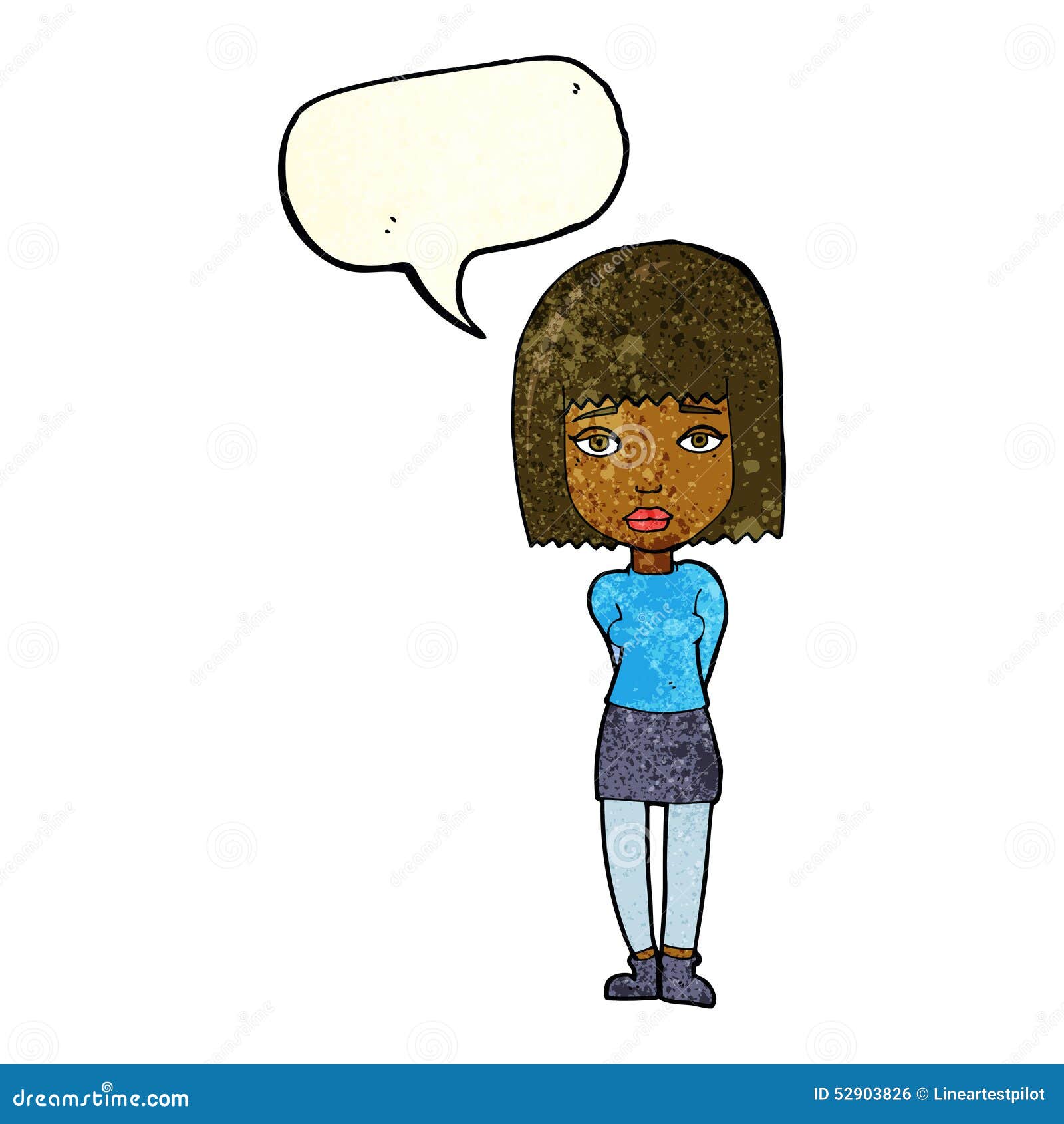 Serious Girl Teen Think About Problem In Forest Cartoon Vector ...