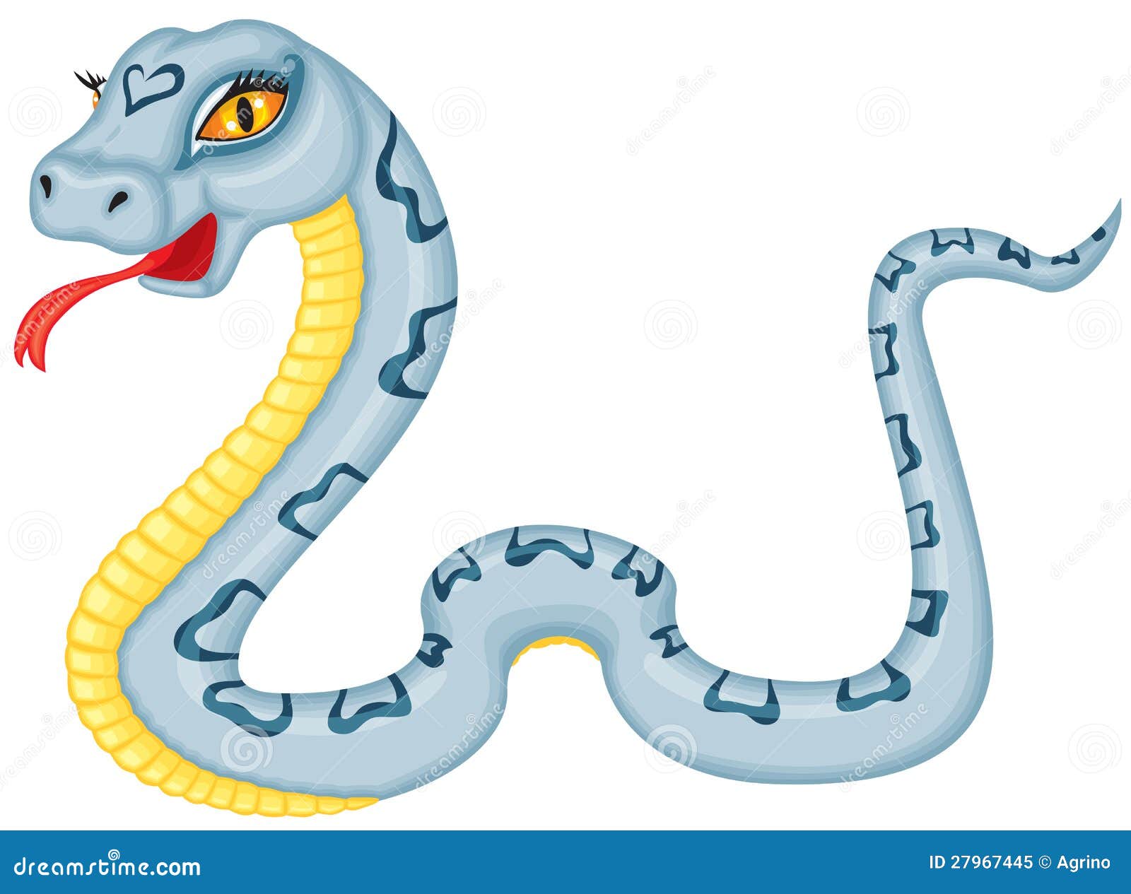 Cartoon serpent stock vector. Illustration of graphics - 27967445