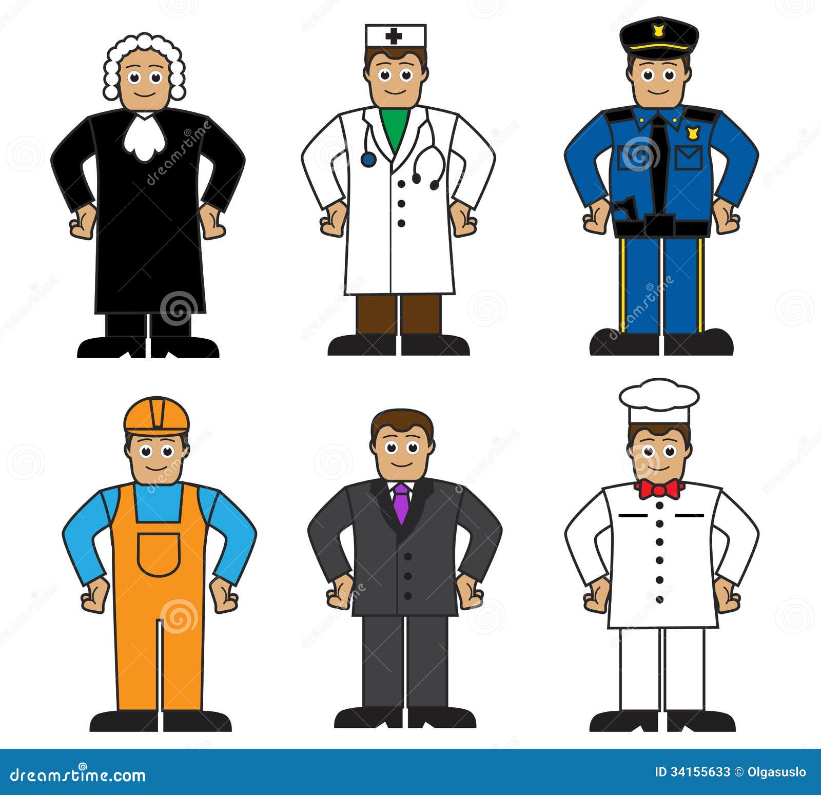 Cartoon Set of People of Different Professions Stock Illustration ... Cartoon Set of People of Different Professions Stock Illustration ...