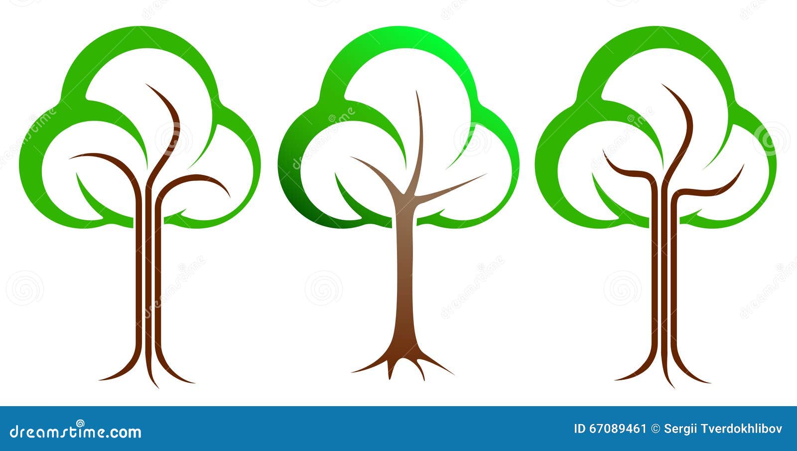 Cartoon set of three stock vector. Illustration of product - 67089461