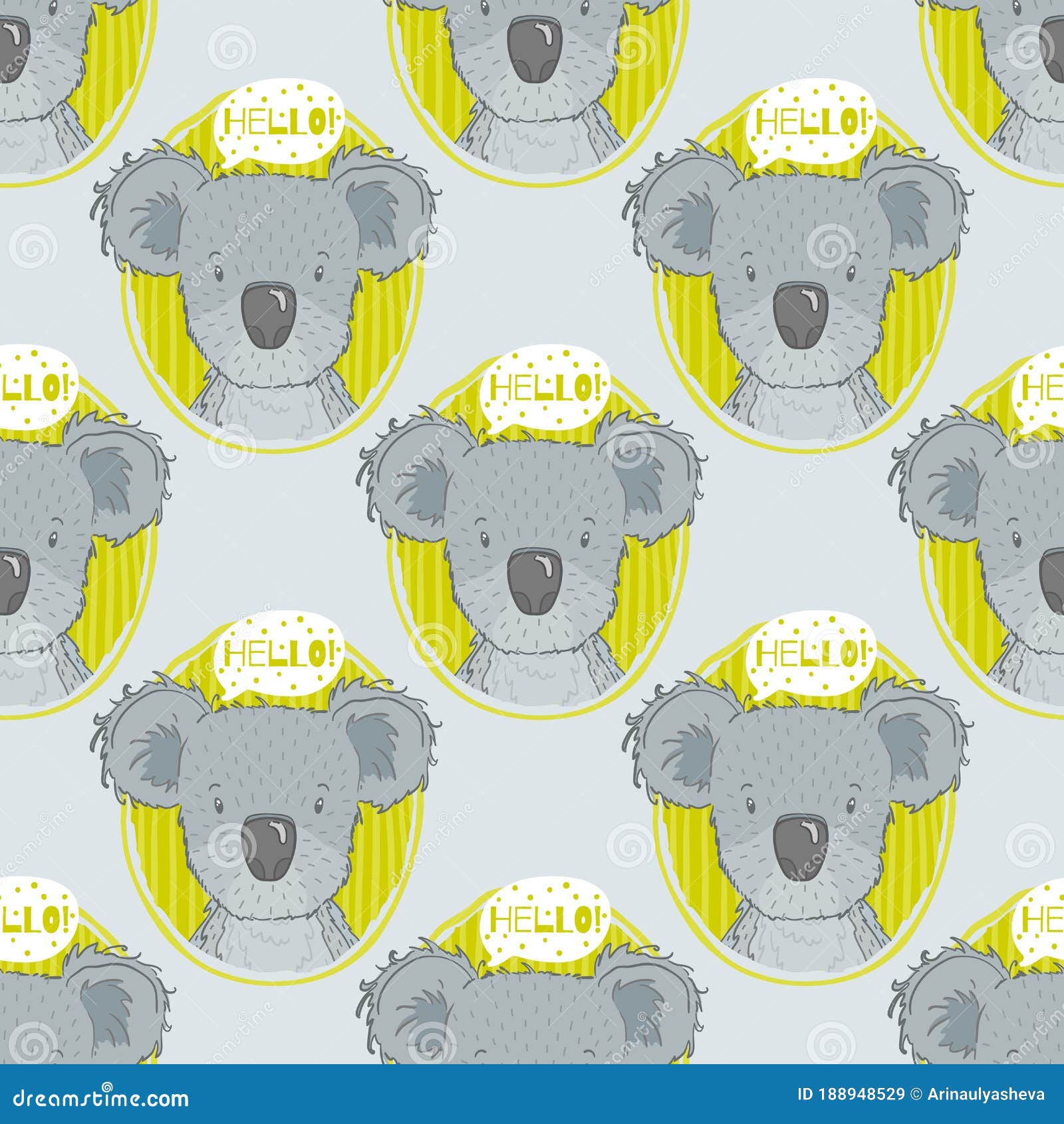 Cartoon Set Vector Animals Face. Funny Head Muzzle Stock Illustration ...