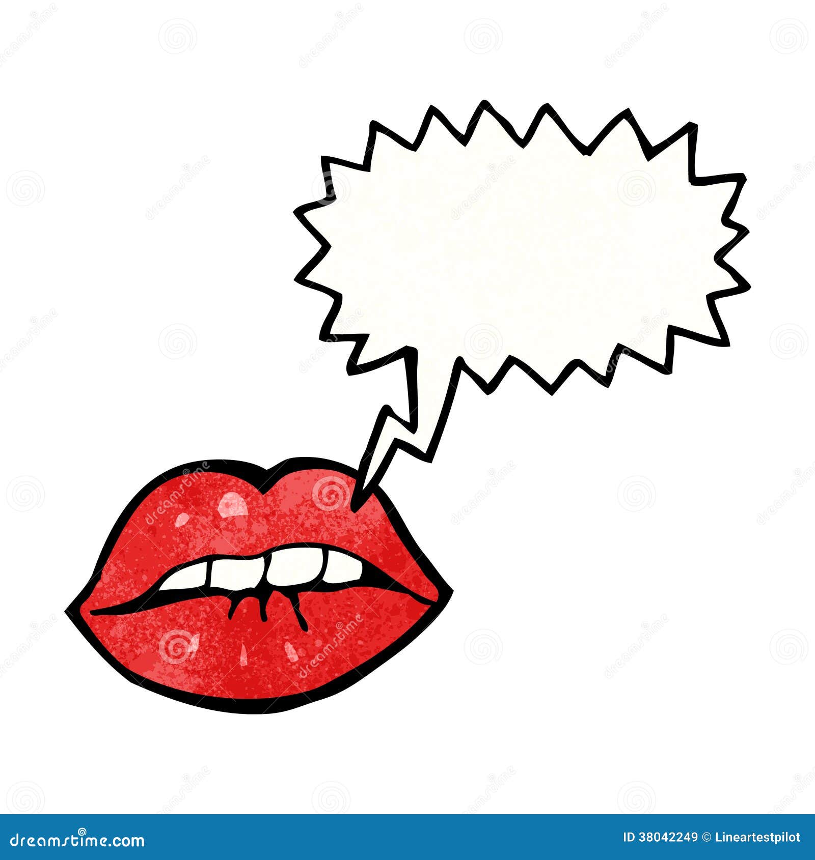 Cartoon lips stock vector. Illustration of clip, speech - 38042249