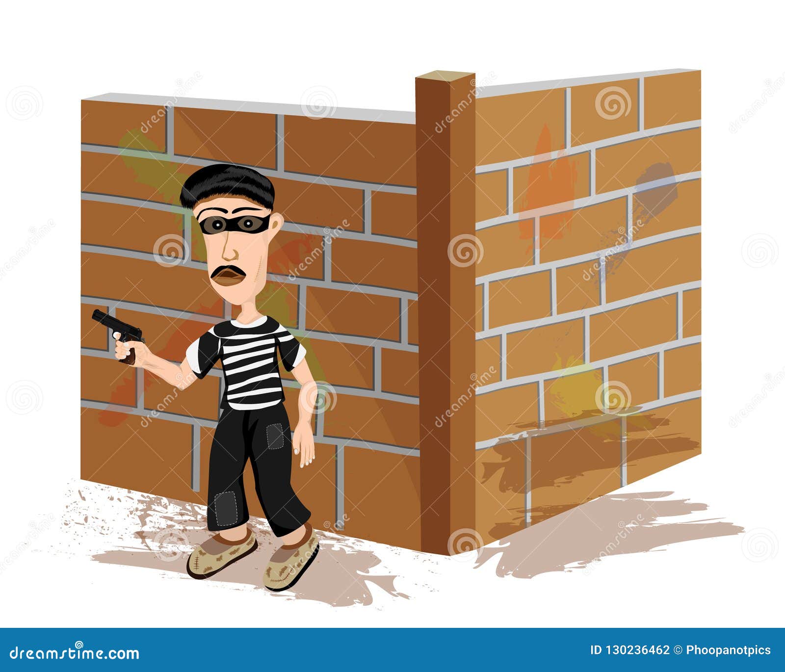 Cartoon Shape Vector Design Stock Vector - Illustration of thief ...