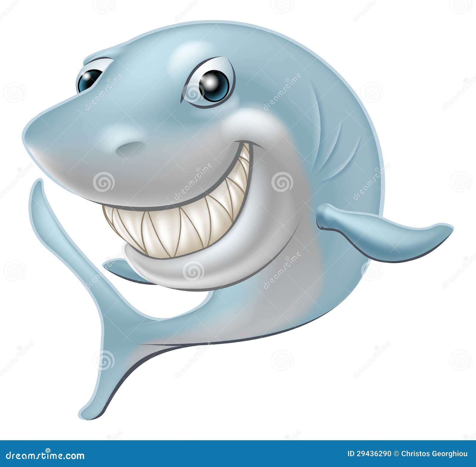 Cartoon Shark Vector Illustration | CartoonDealer.com #29436290
