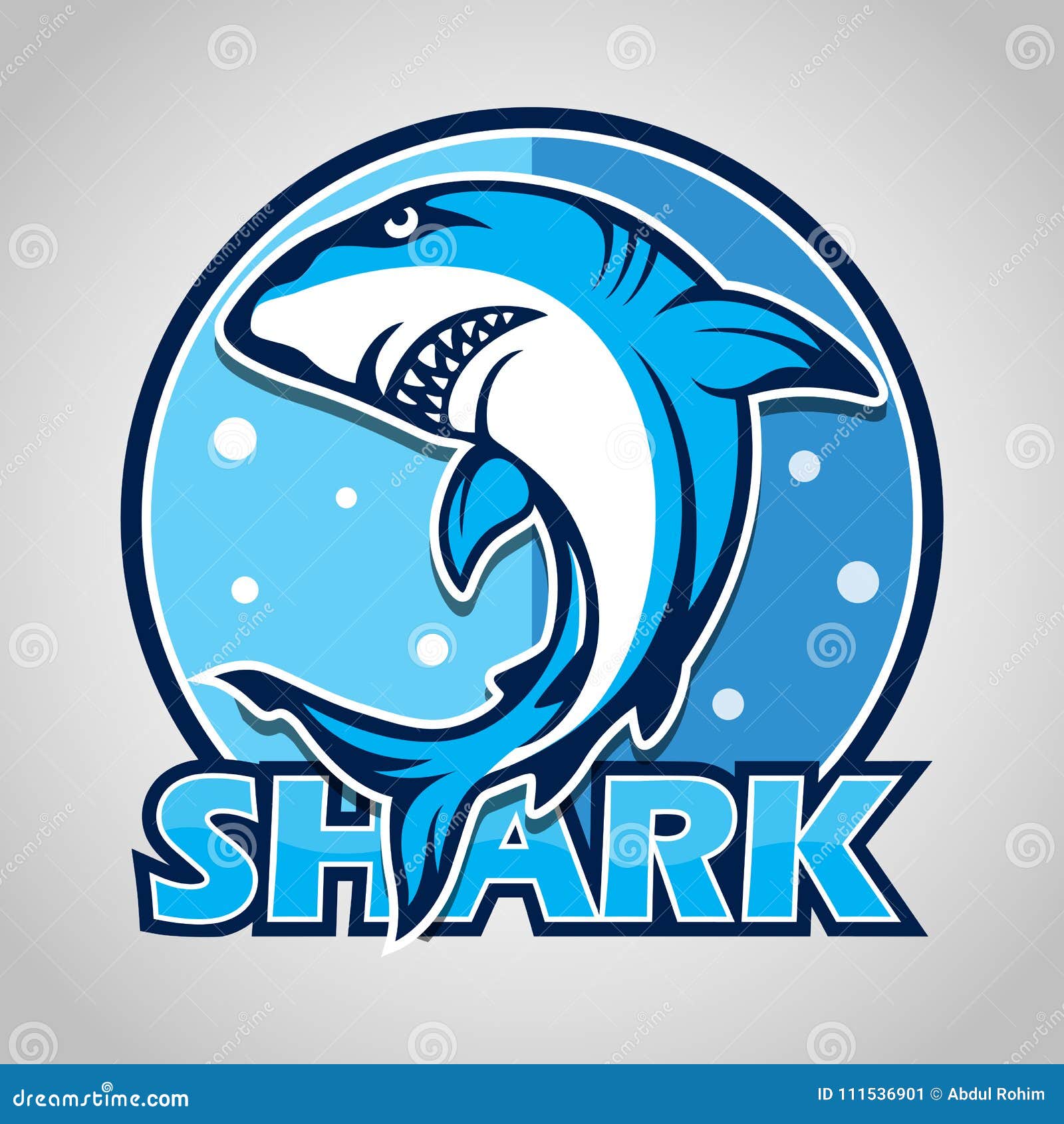 Shark Shield Sport Logo Vector Mascot Aquatic Predator Sport Emblem ...