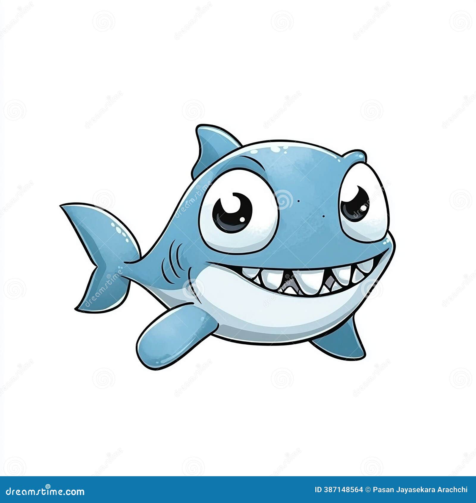 Shark Face In Profile With Bared Teeth Logo For Any Sport Team Cartoon ...