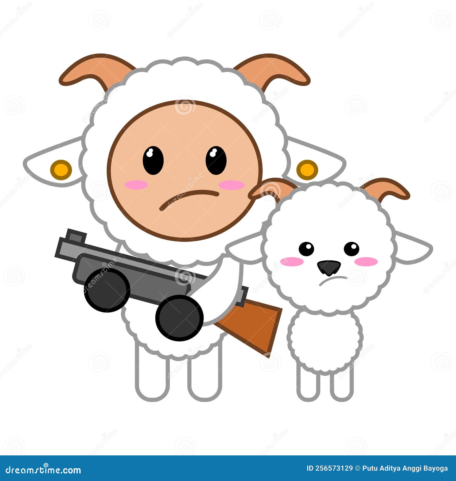 Cartoon Sheep Gangs | CartoonDealer.com #256573129