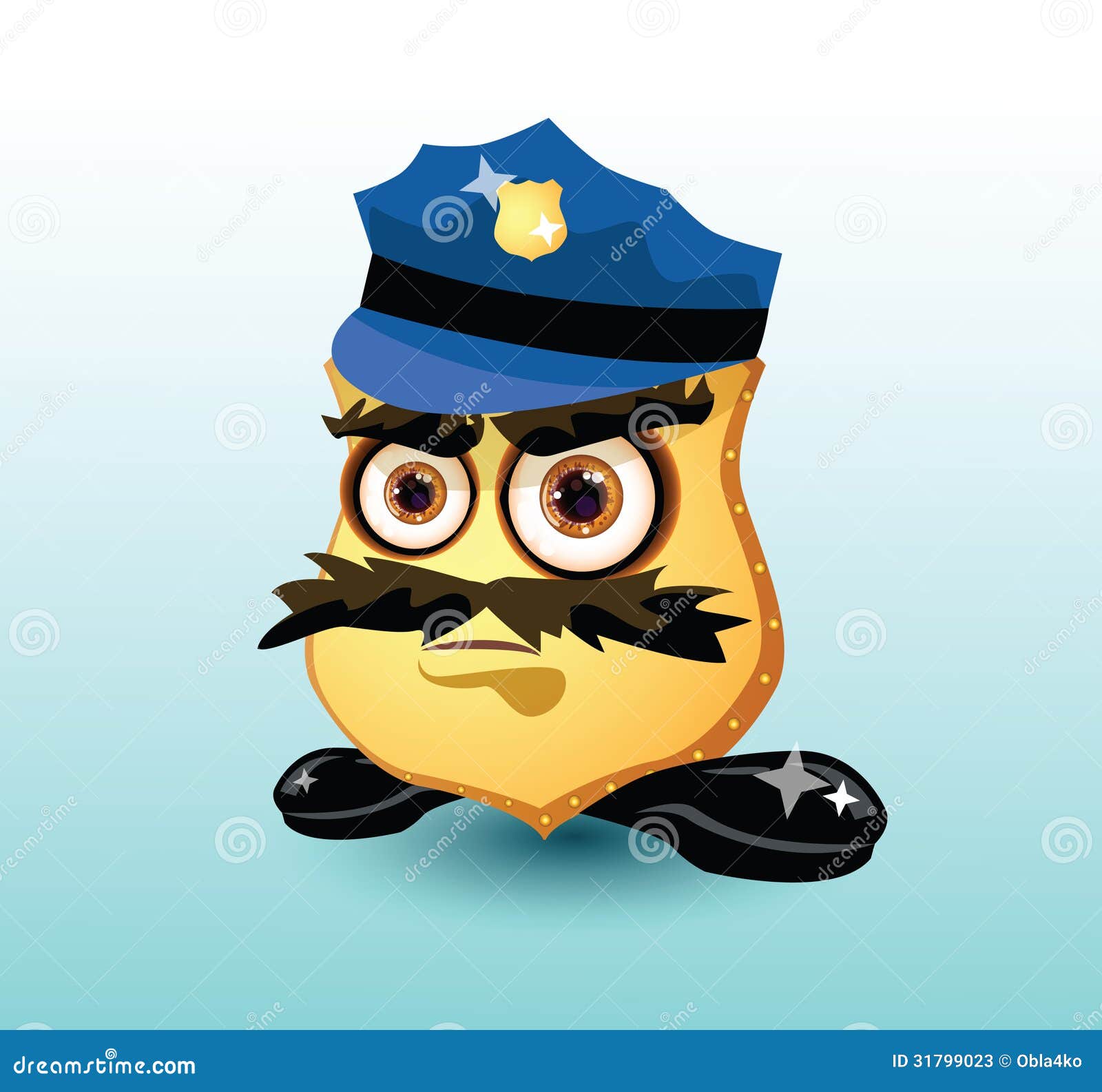 Cartoon sheriff character. stock vector. Illustration of sheriff - 31799023