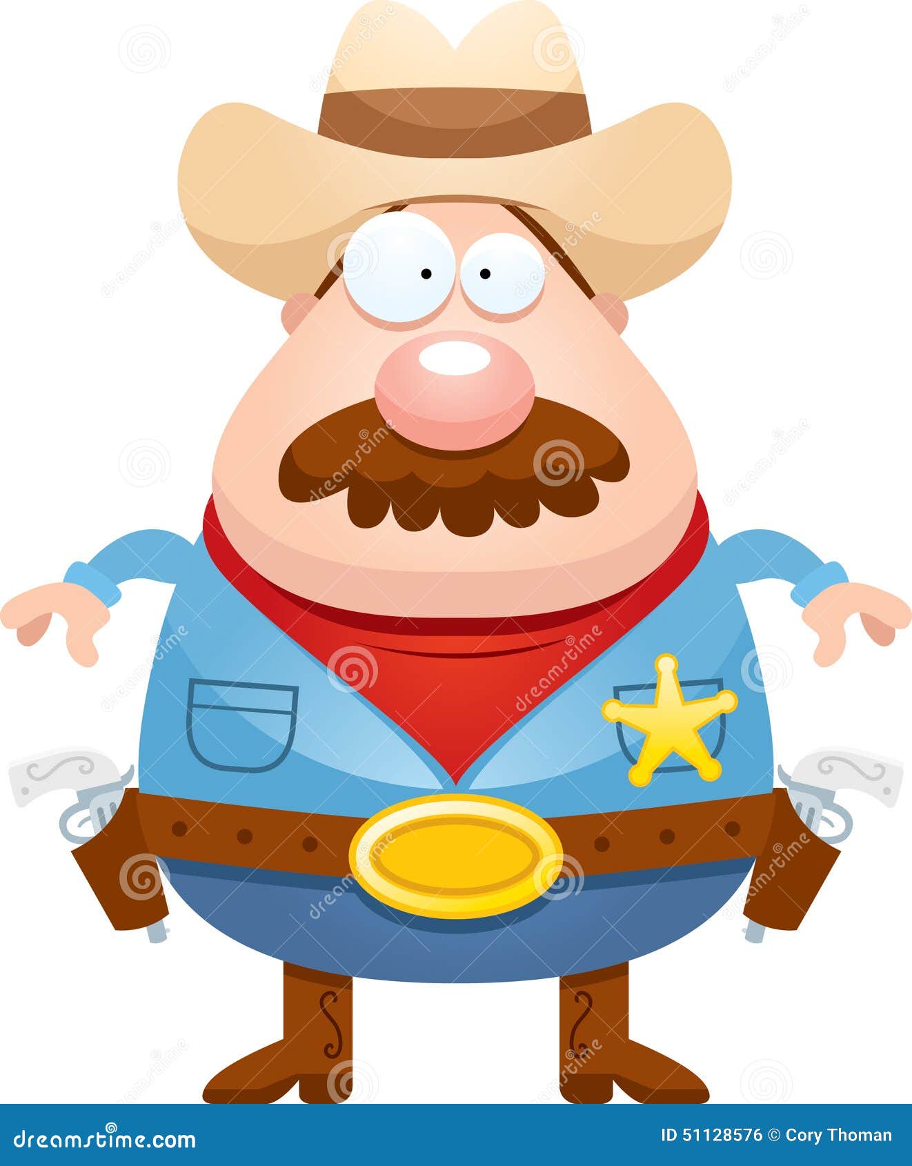 Cartoon Sheriff Mustache stock vector. Illustration of west - 51128576