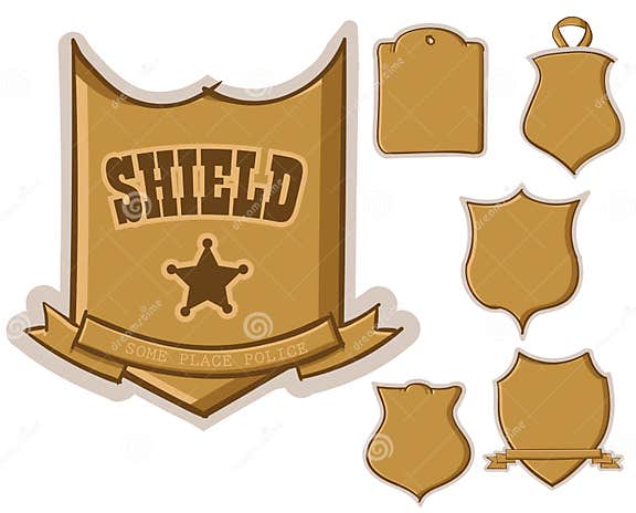 Cartoon Shiled stock vector. Illustration of protection - 47952714