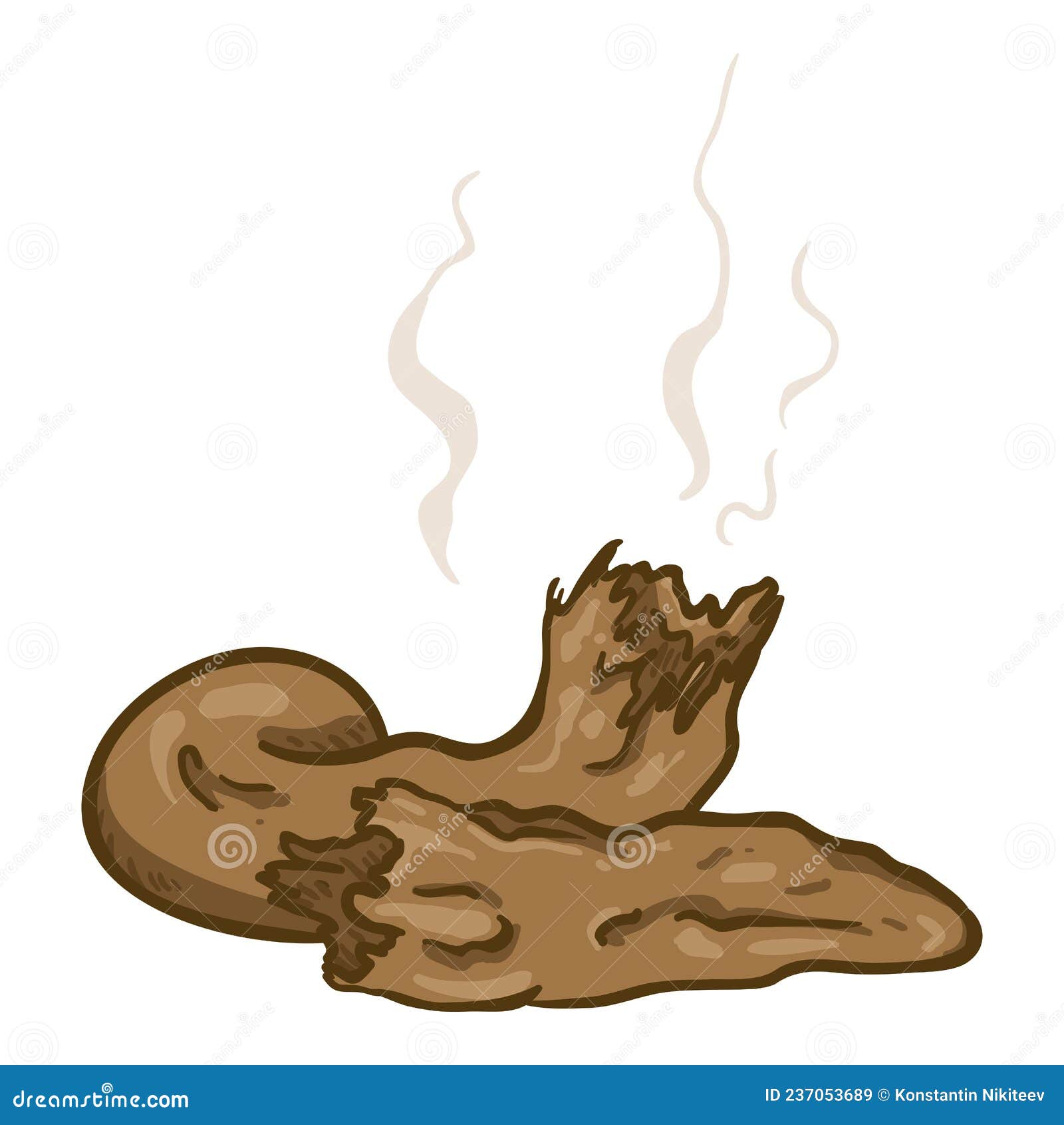 Cartoon Shit. Vector Poop Illustration Stock Vector - Illustration of ...