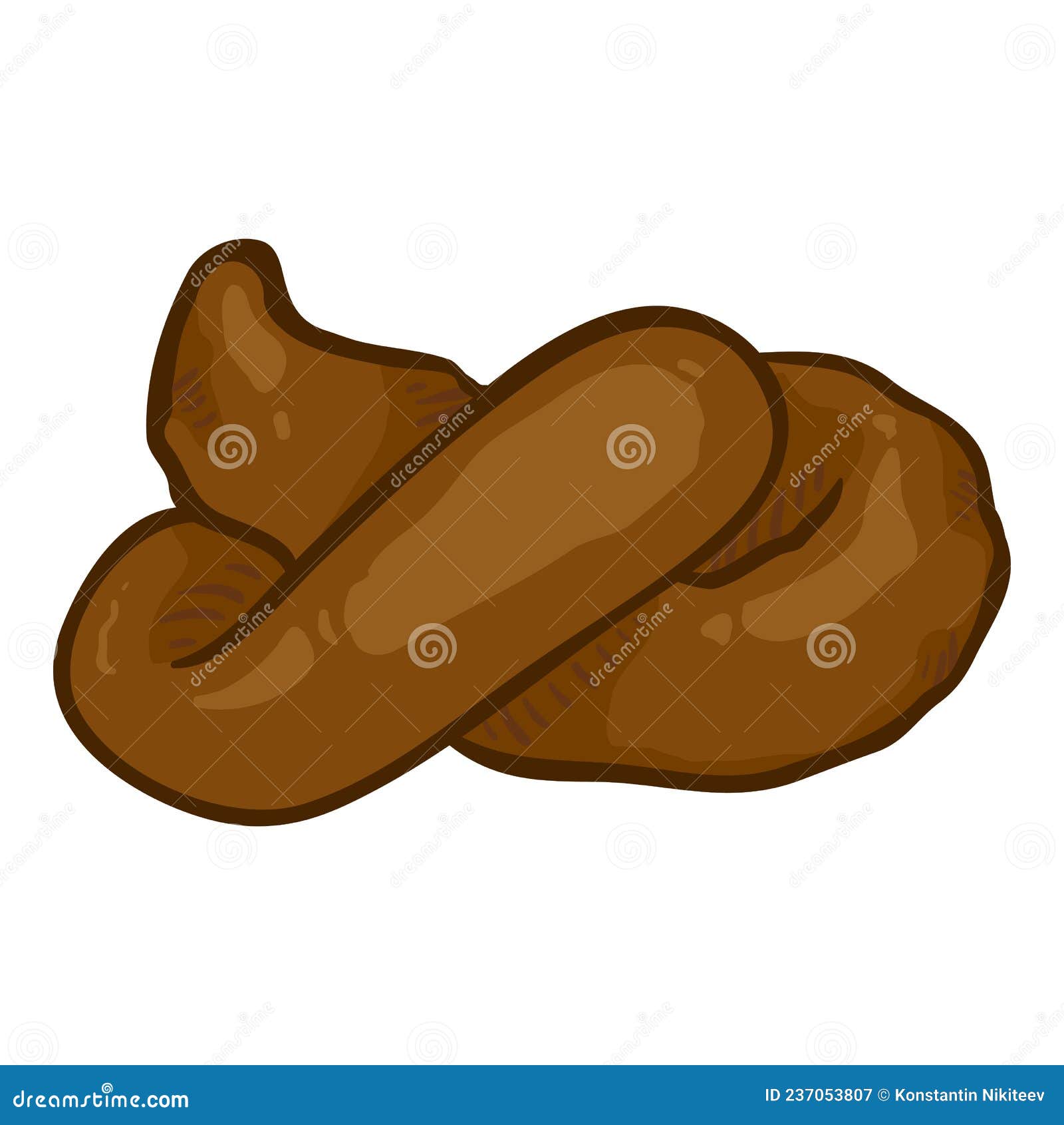Cartoon Shit. Vector Poop Illustration Stock Vector - Illustration of ...