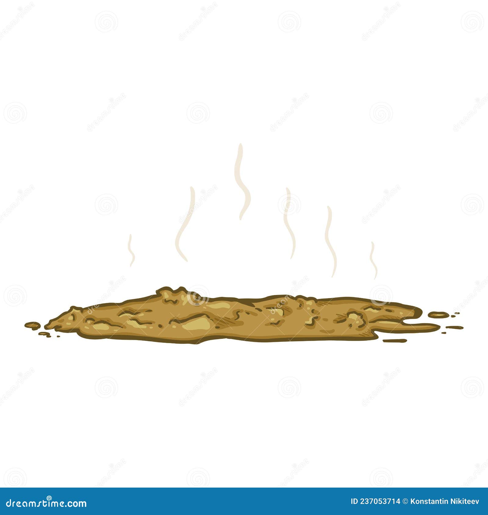 Cartoon Shit. Vector Poop Illustration Stock Vector - Illustration of ...