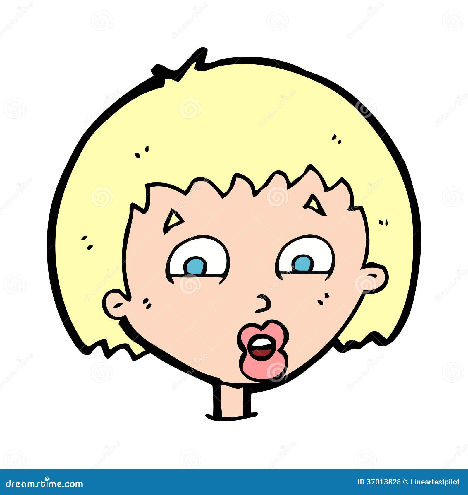 Cartoon shocked expression stock vector. Illustration of design - 37013828