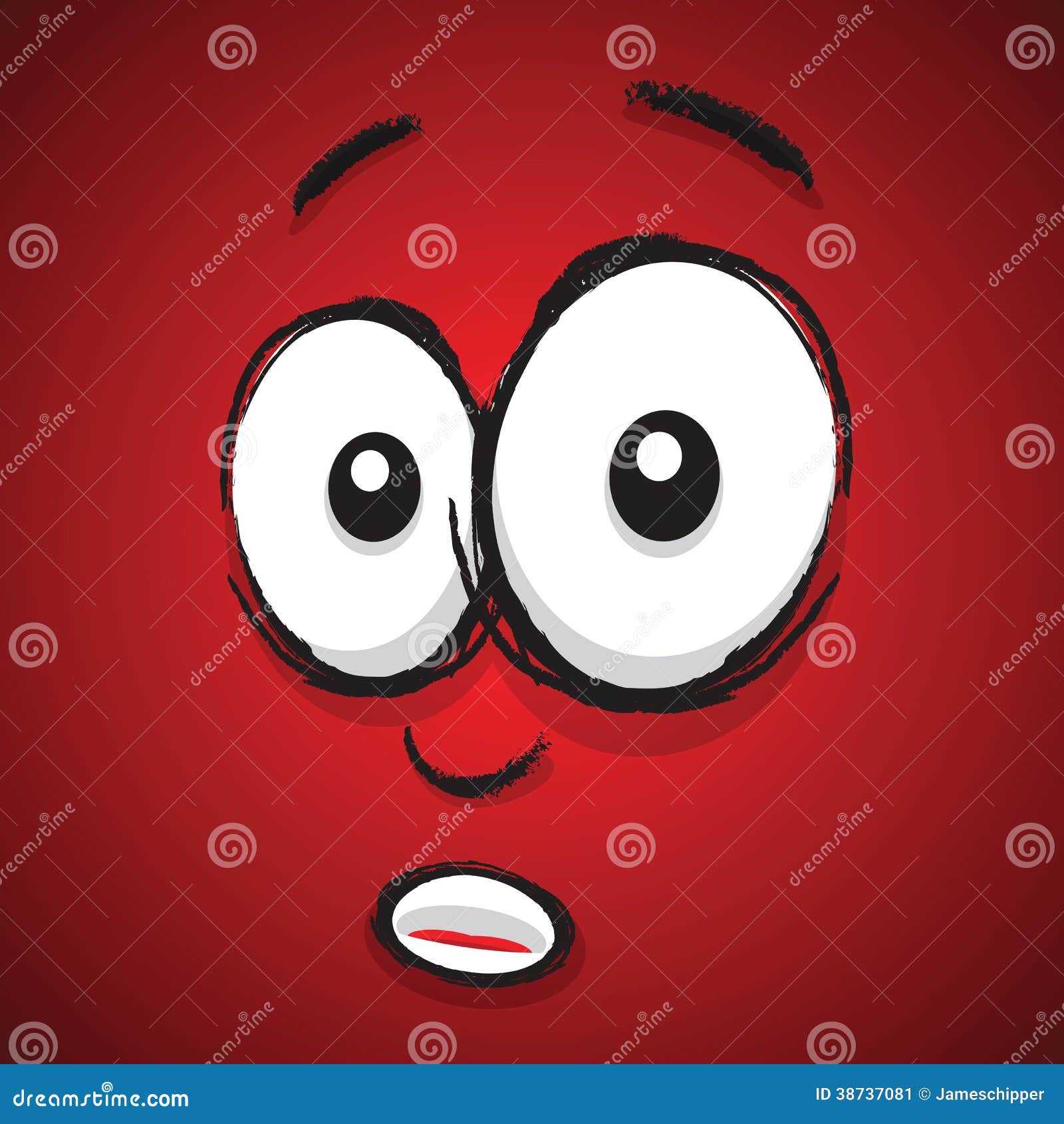 Shocked Face Emoji Vector Icon | CartoonDealer.com #127264343