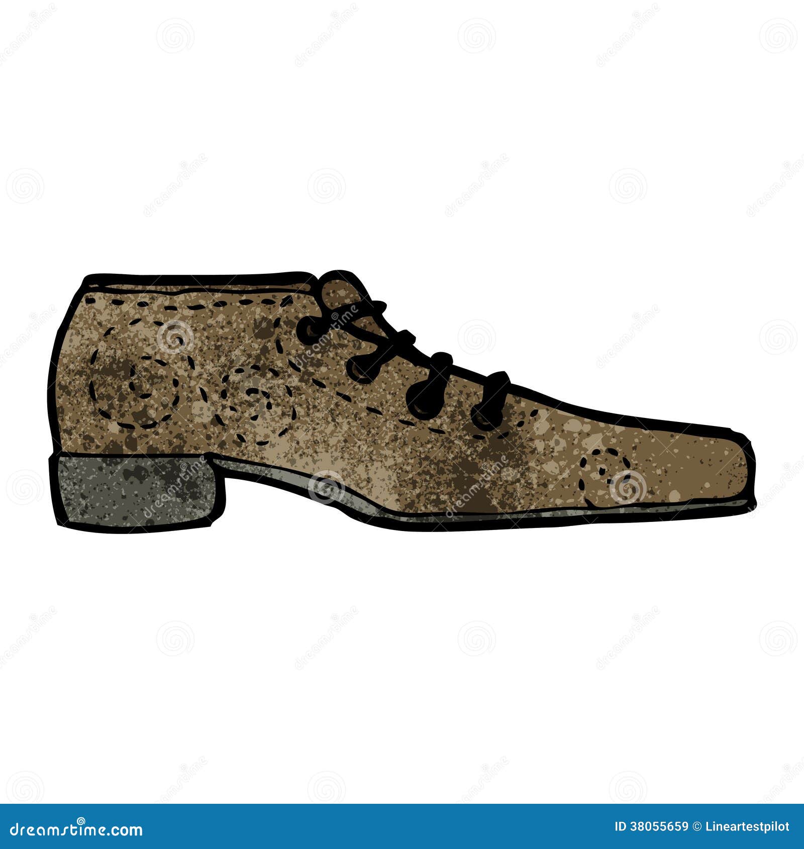 Cartoon shoe stock vector. Illustration of cartoon, hand - 38055659