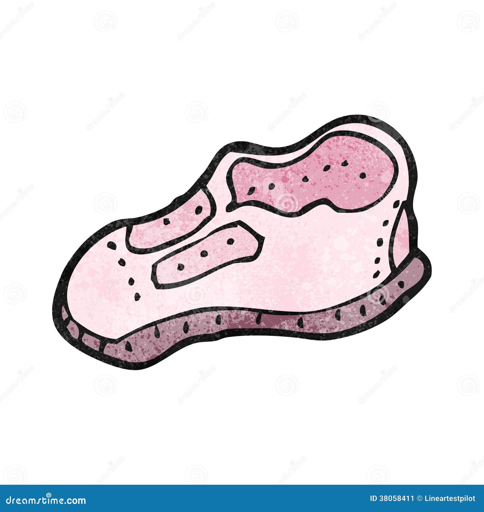 Cartoon shoe stock vector. Illustration of drawn, artwork - 38058411
