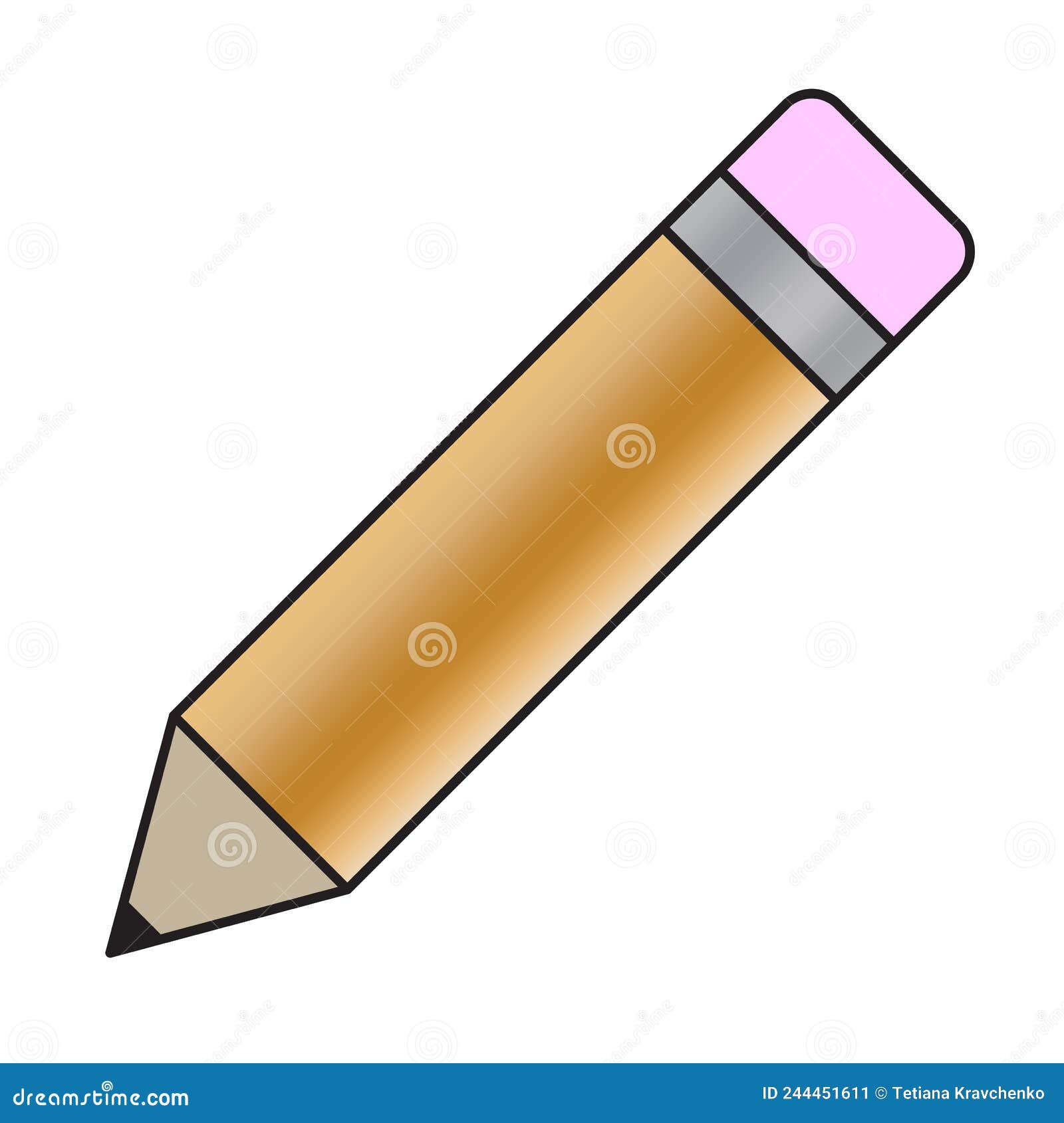 Cartoon Short Pencil. Vector Illustration | CartoonDealer.com #78600436