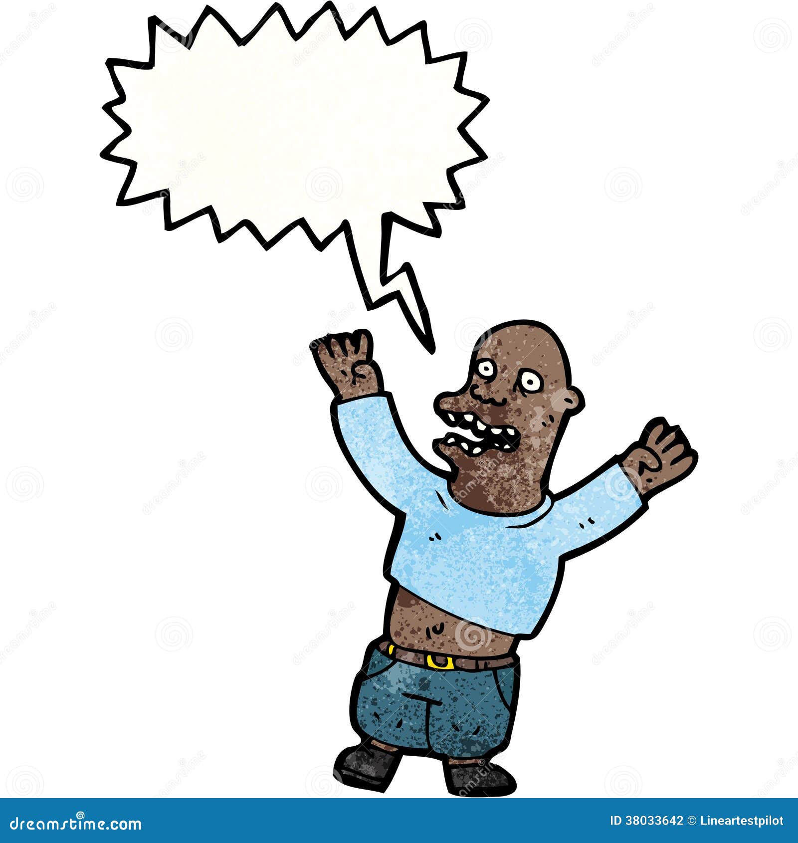 Cartoon shouting man stock vector. Illustration of traditional - 38033642