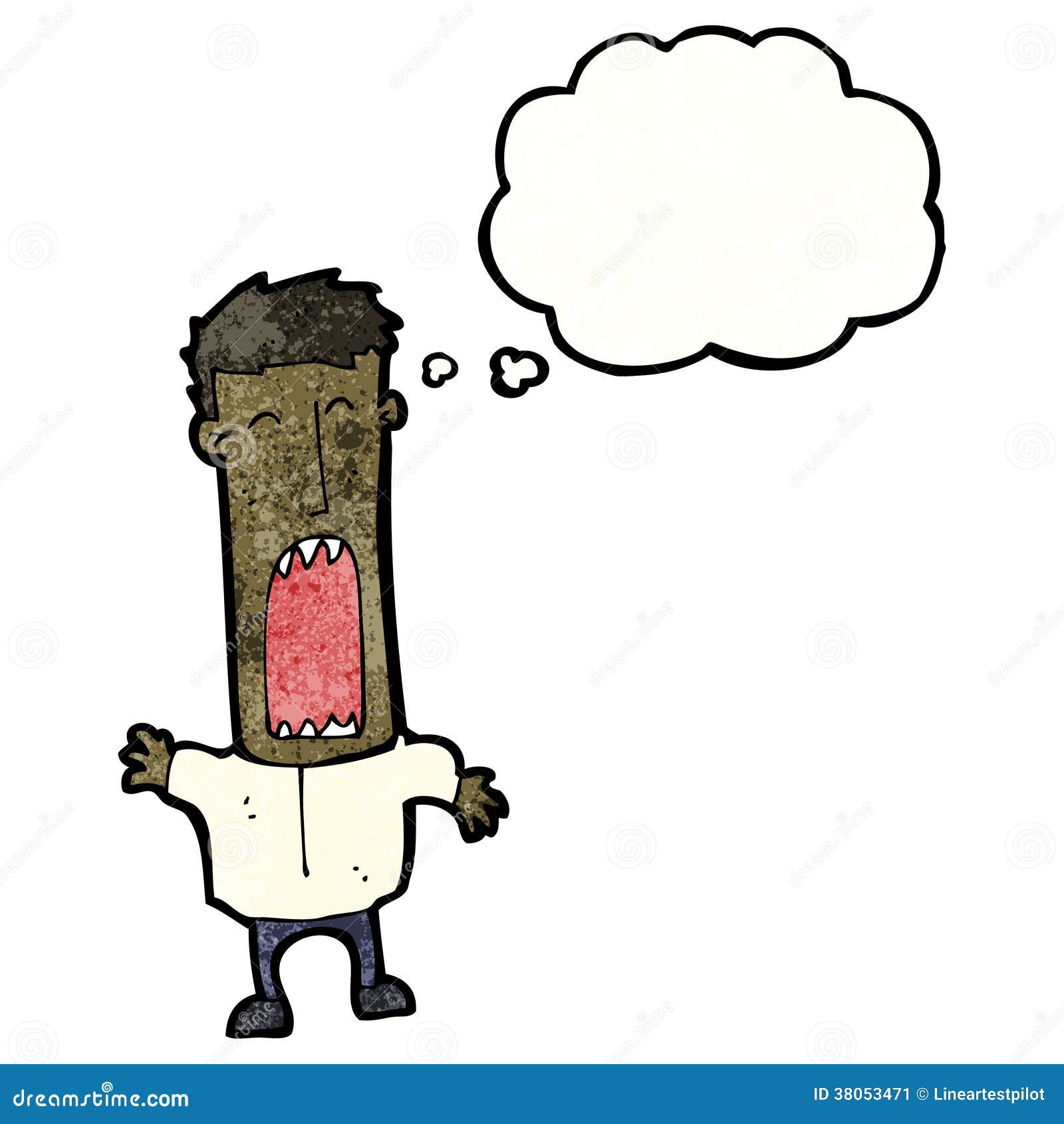 Cartoon shouting man stock vector. Illustration of shouting - 38053471