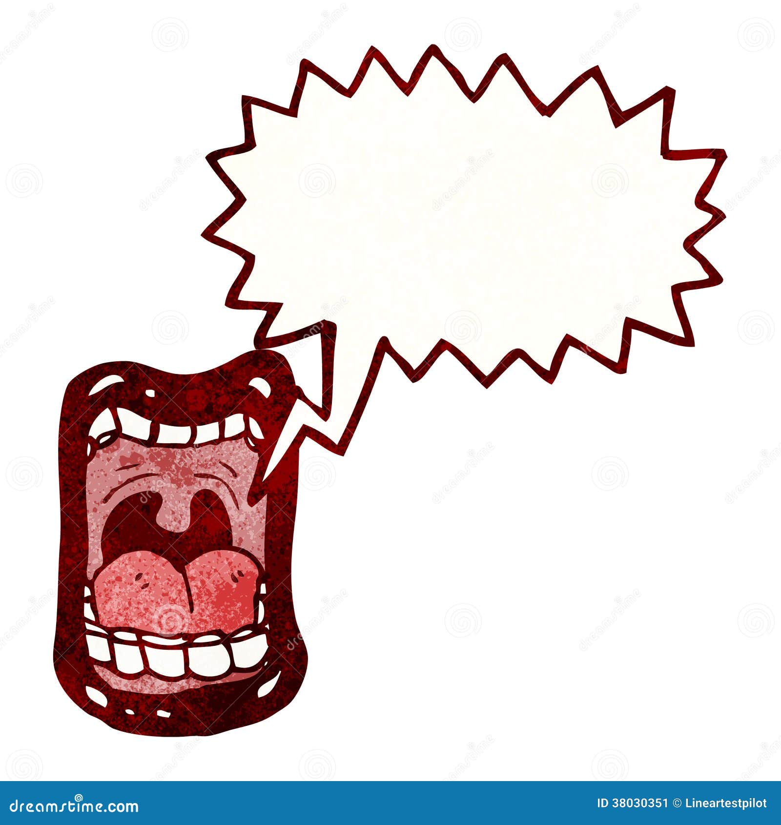 Cartoon Shouting Mouth Symbol Stock Vector - Illustration of funny ...