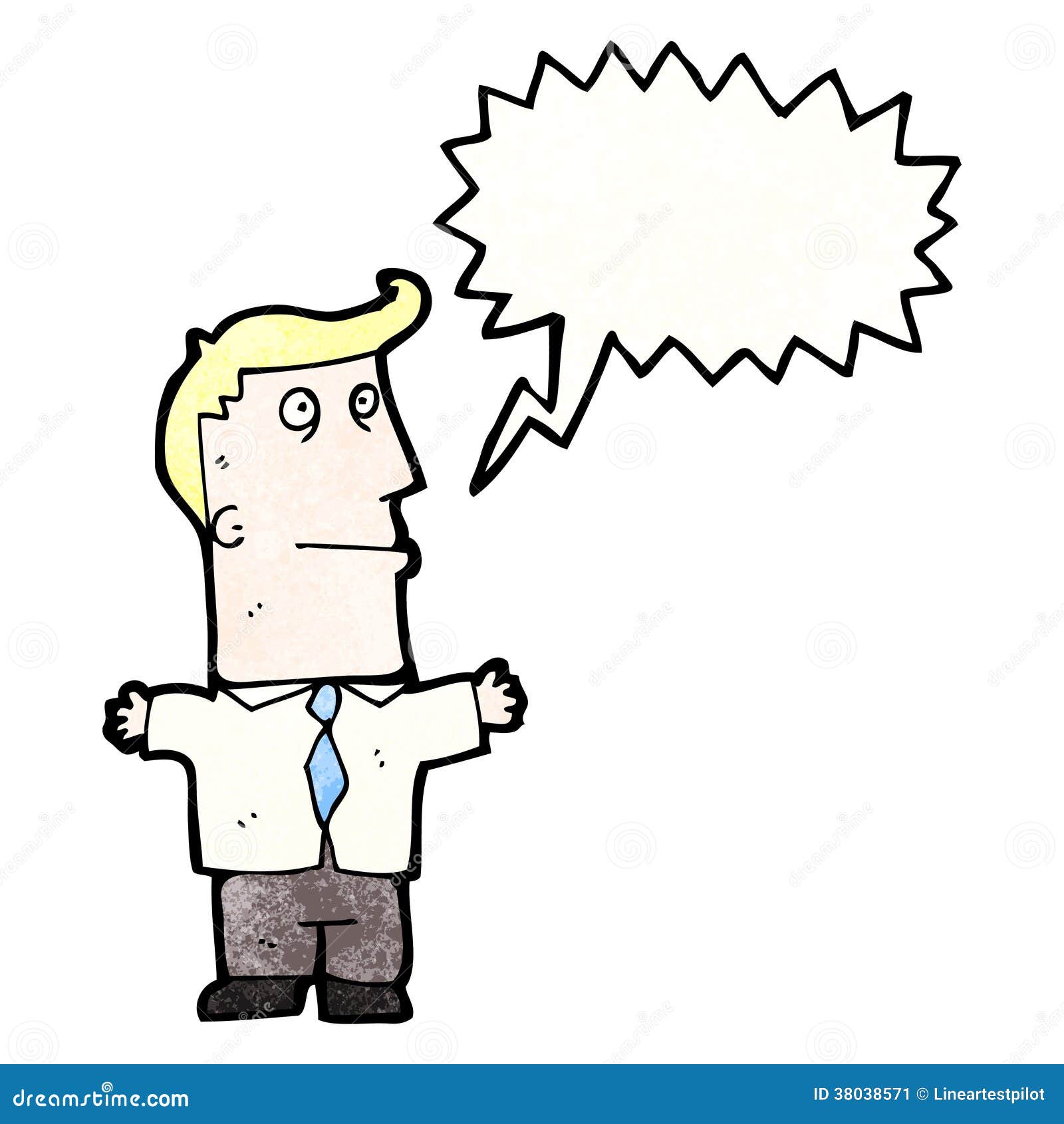 Cartoon Shouting Office Man Stock Vector - Illustration of male, drawn ...