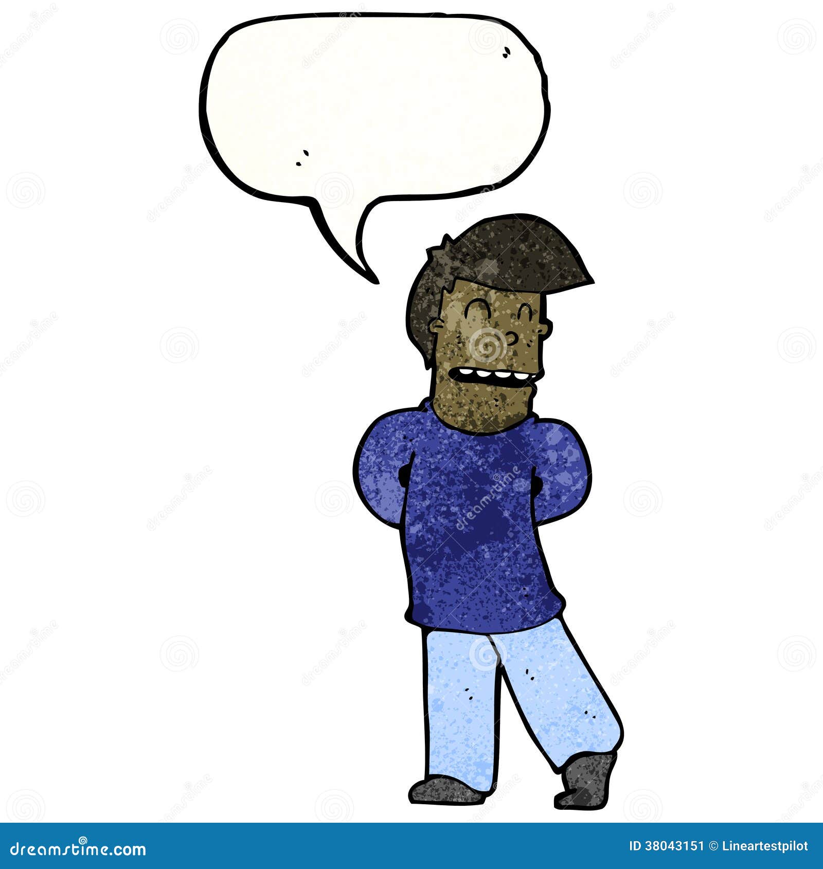 Cartoon shy man talking stock vector. Illustration of traditional ...