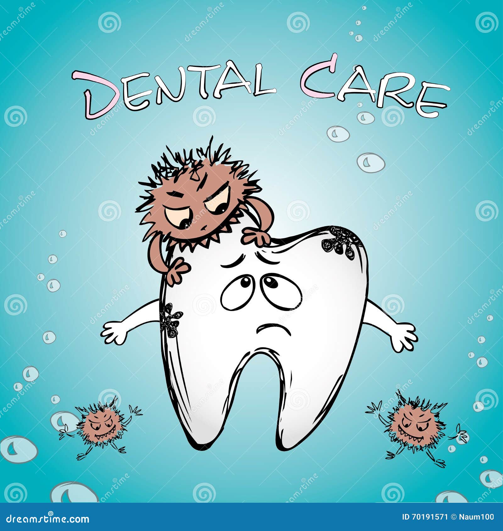 Tooth Bacteria Cartoon Royalty-Free Stock Photography | CartoonDealer ...