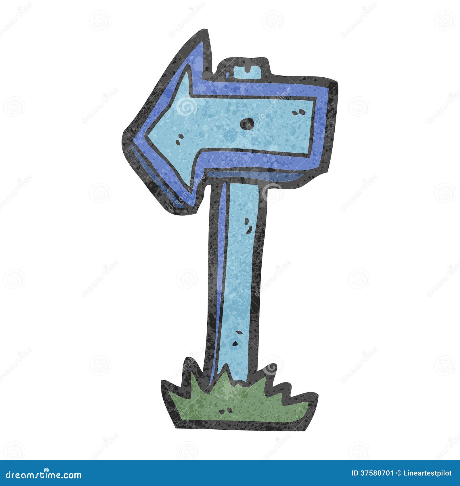 Cartoon sign post stock vector. Illustration of pointing - 37580701