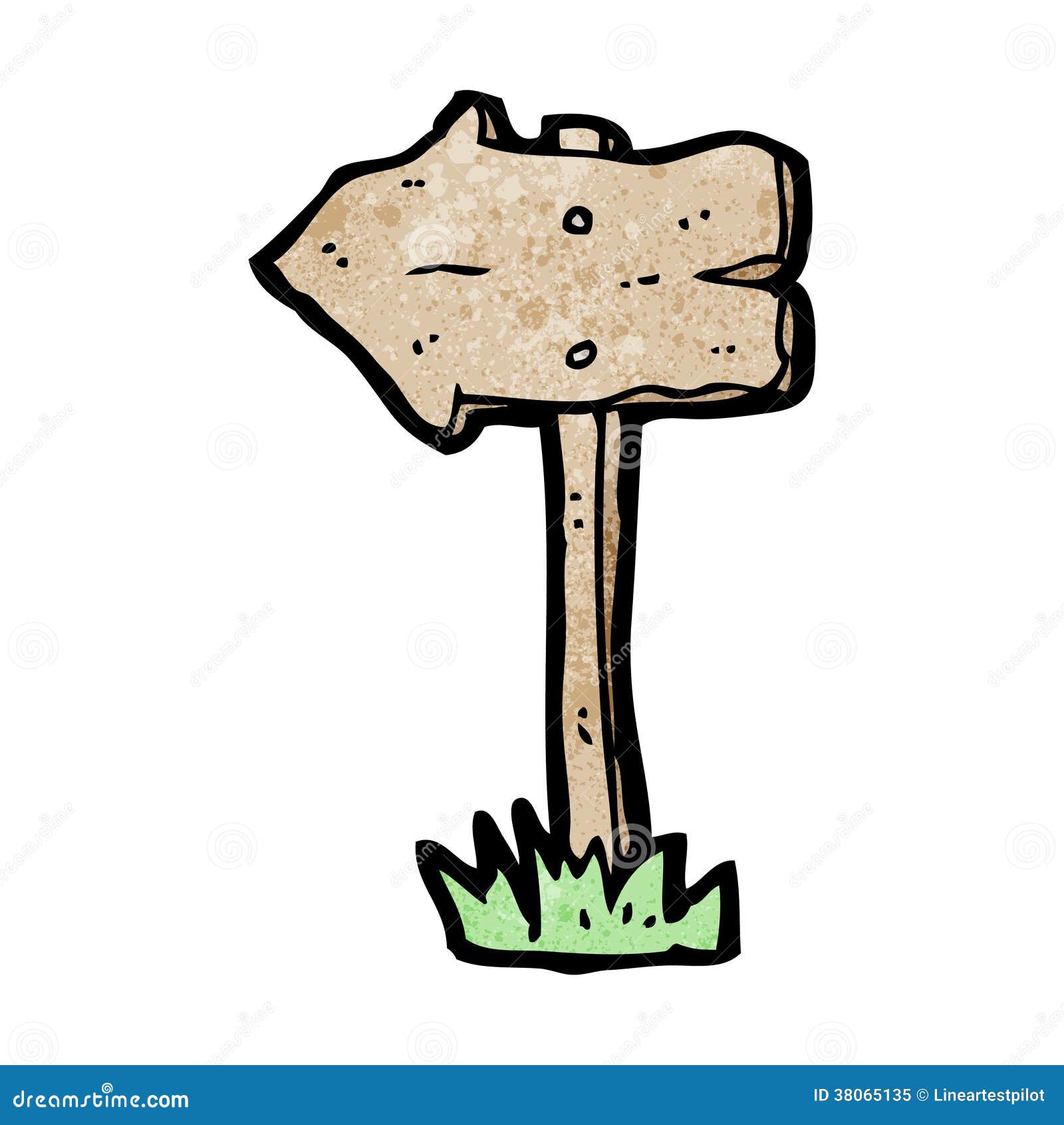 Cartoon sign post stock vector. Illustration of speech - 38065135